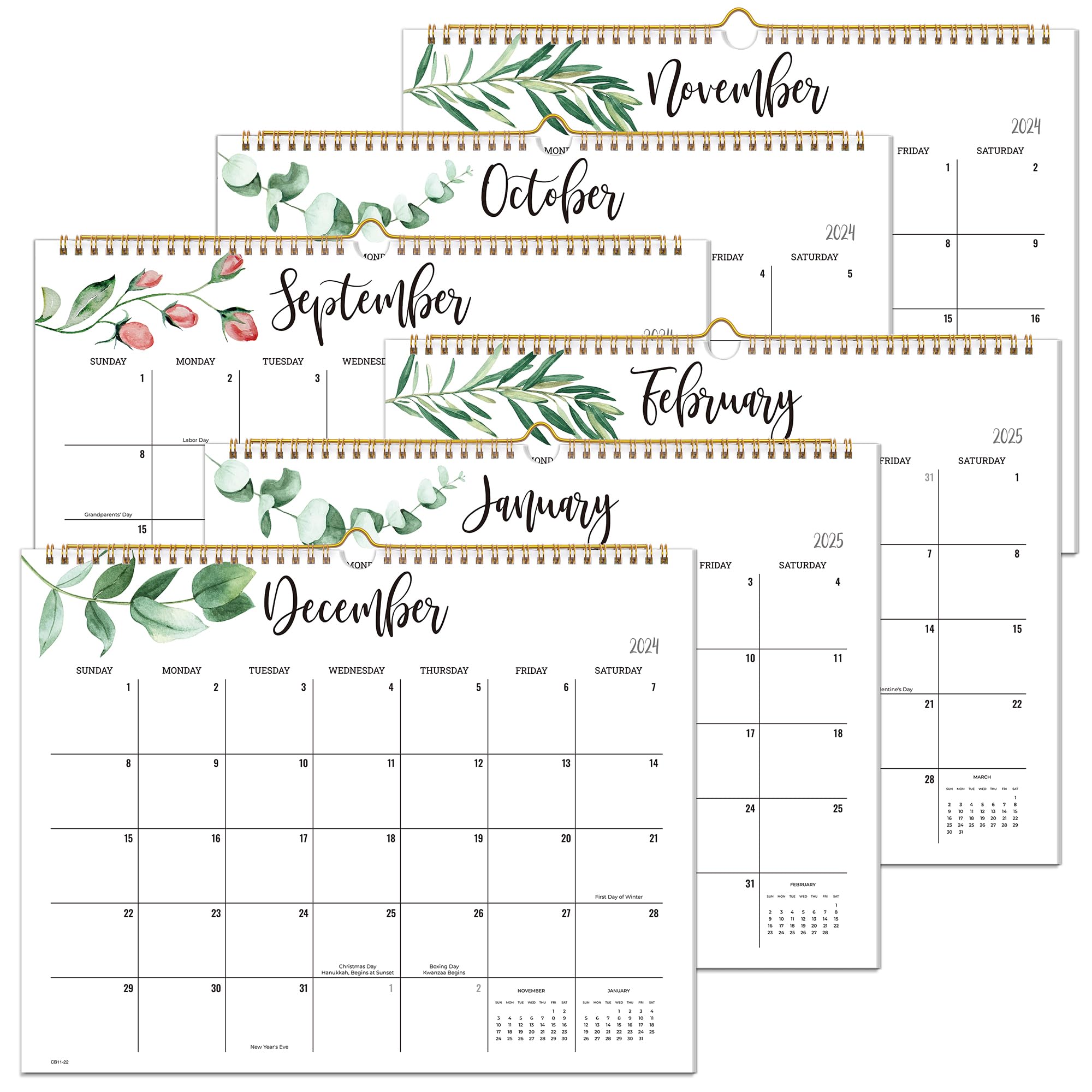 Snapklik.com : 2024-2025 Wall Calendar, 16 Monthly Wall Calendar Runs ...