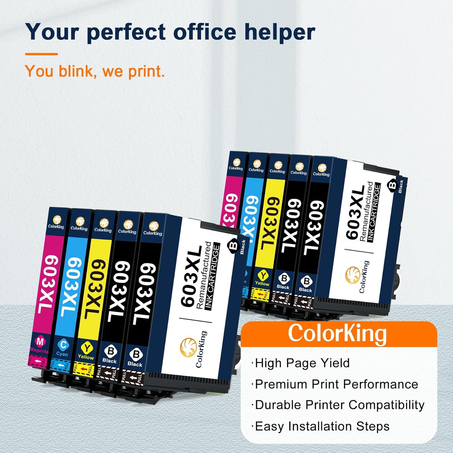 ColorKing Compatible Ink Cartridges Replacement for Epson 603XL for XP ...
