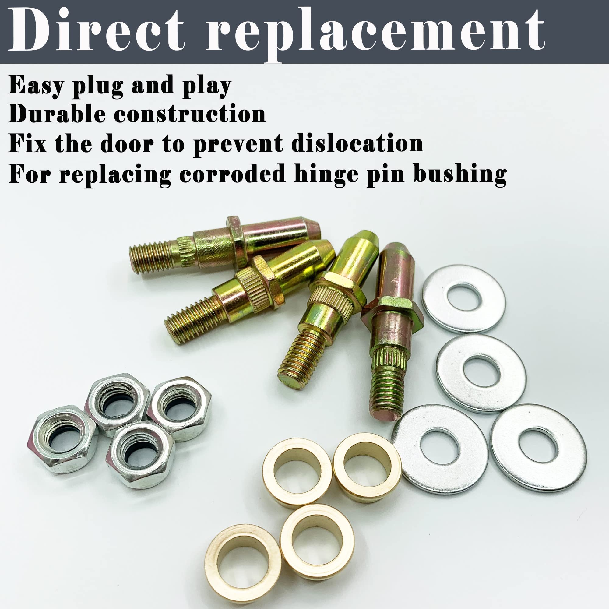 Snapklik.com : Silverado Door Hinge Pin And Bushing Repair Kits Compatible