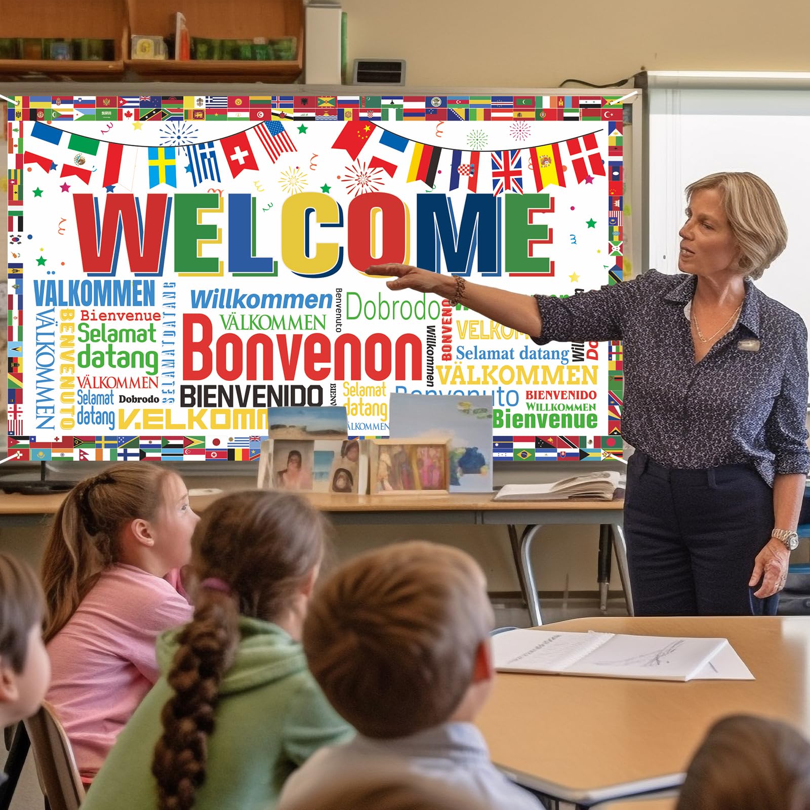 Snapklik.com : International Welcome Banners World Flags Banner ...