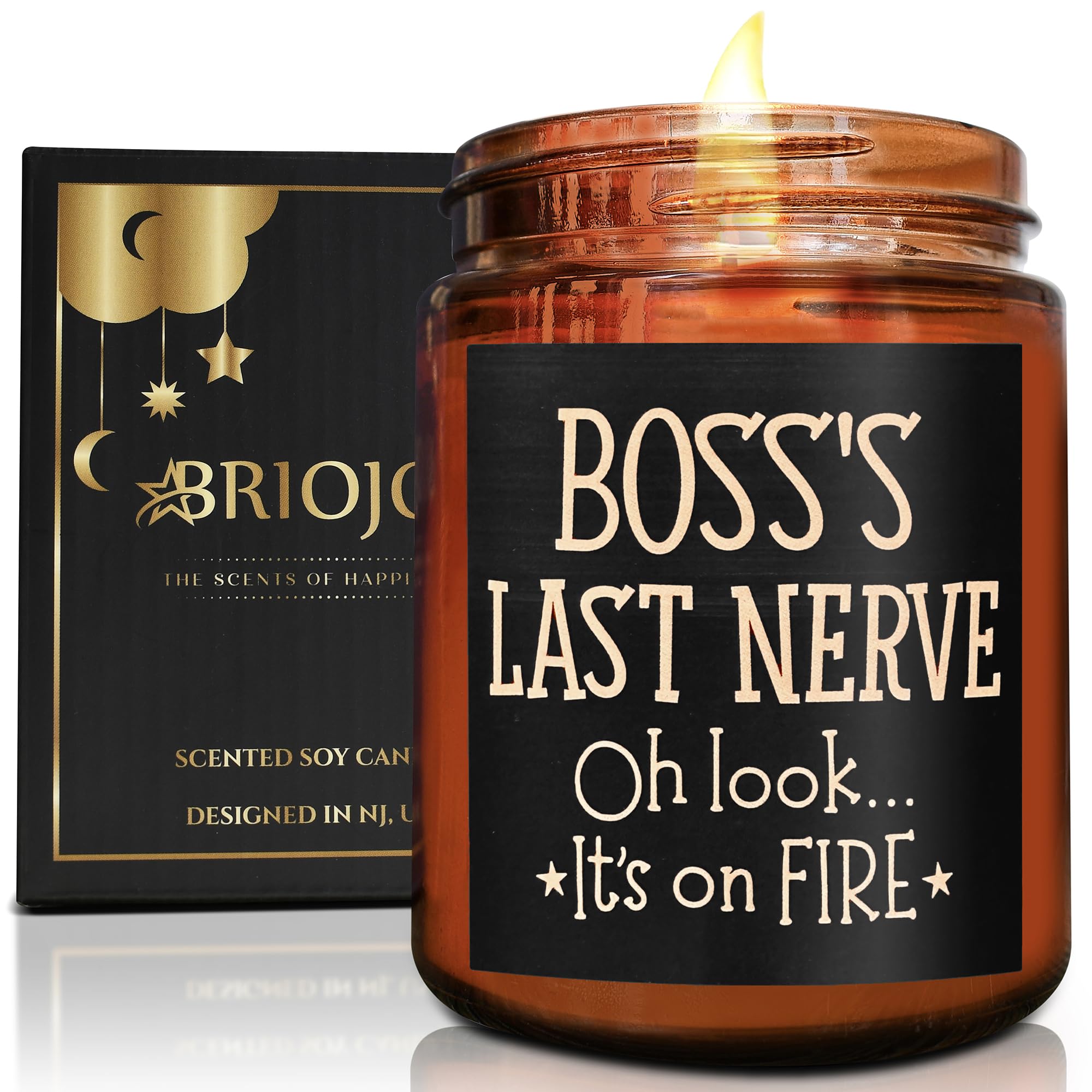 Amazon.com: Briojoy Gifts for Boss - Boss's Last Nerve Candle - Best Boss Candle Gifts for Women ...