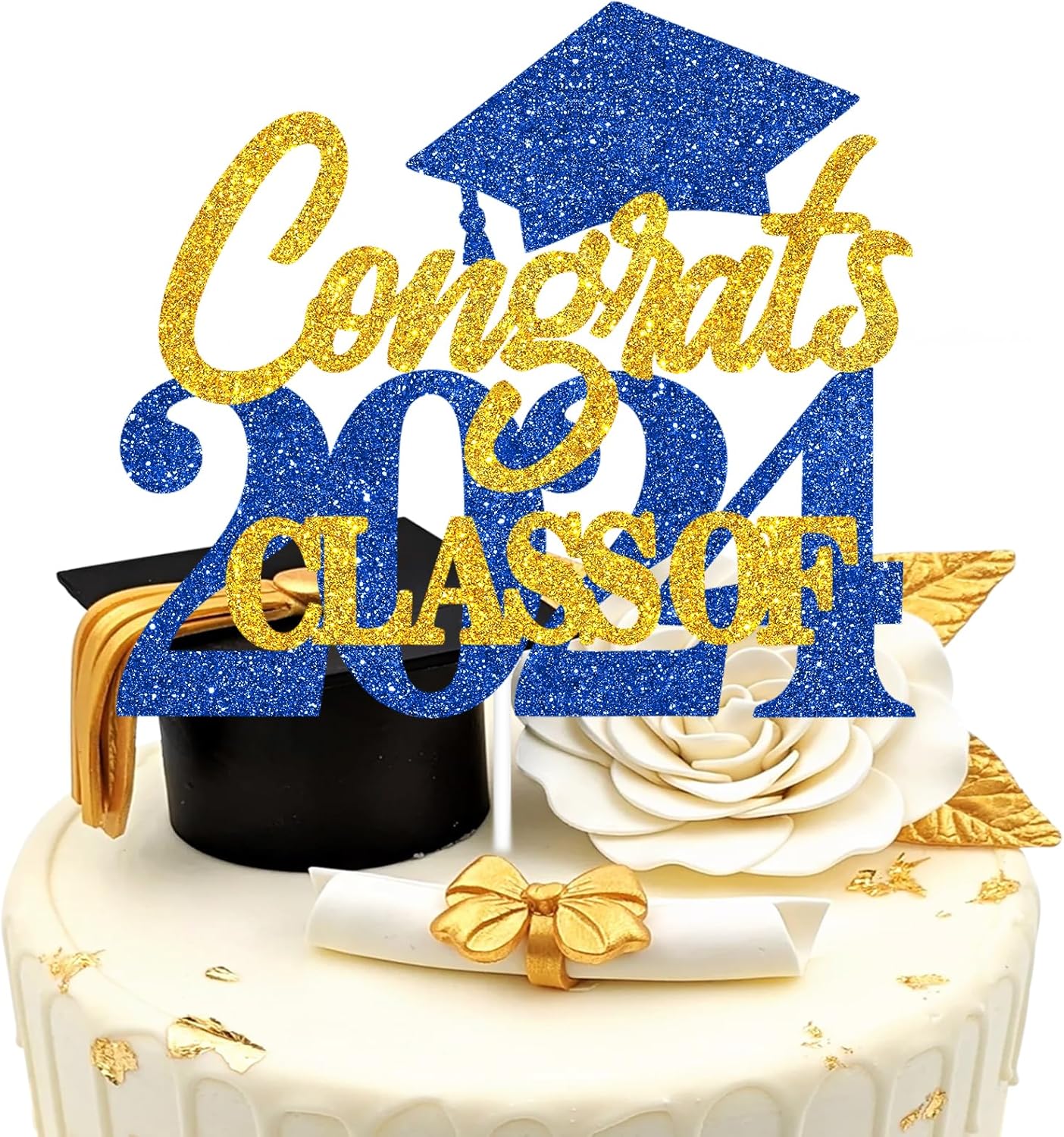 Amazon.com: Congrats Class of 2024 Graduation Cake Topper - Congrats ...