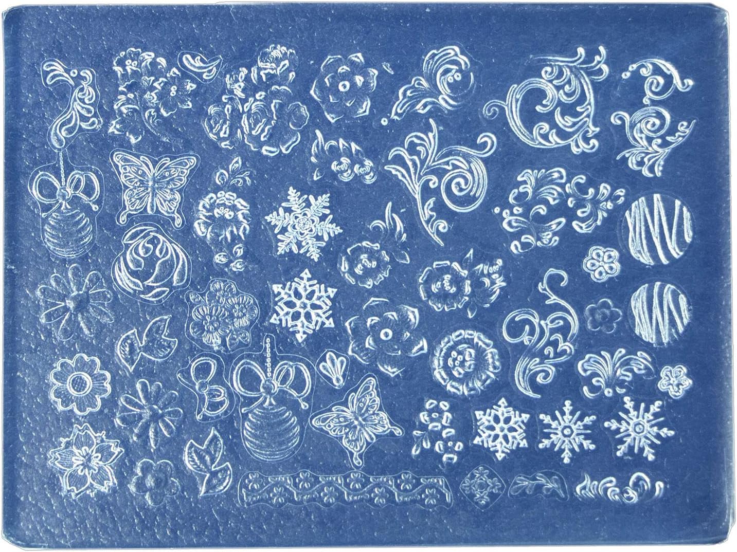 Amazon.com: ZSYTF Silicone Nail Carving Moulds Stamping Design Gel ...