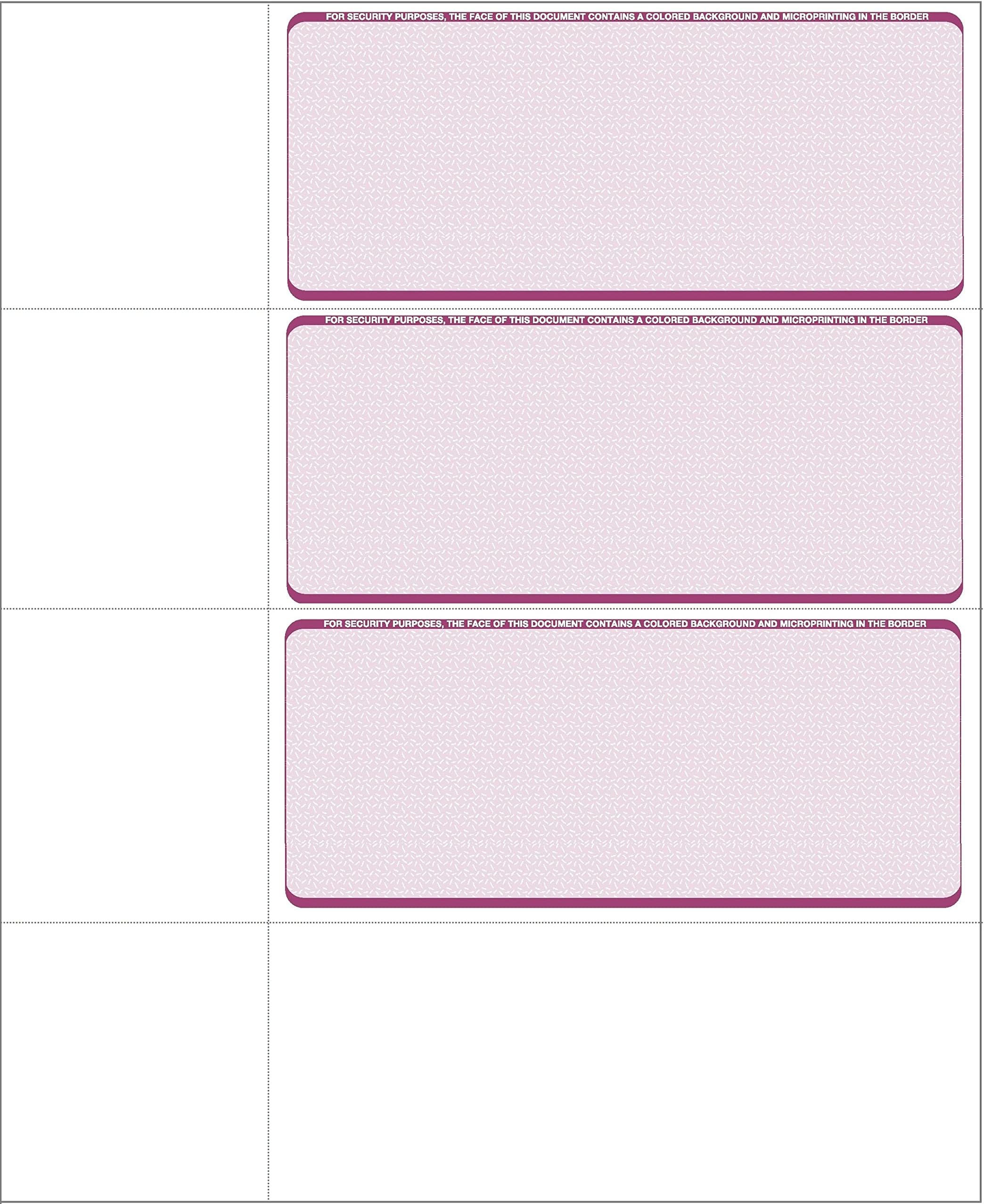 Amazon.com : VersaCheck Secure Form #3001-750 Blank Personal s 3 Per ...