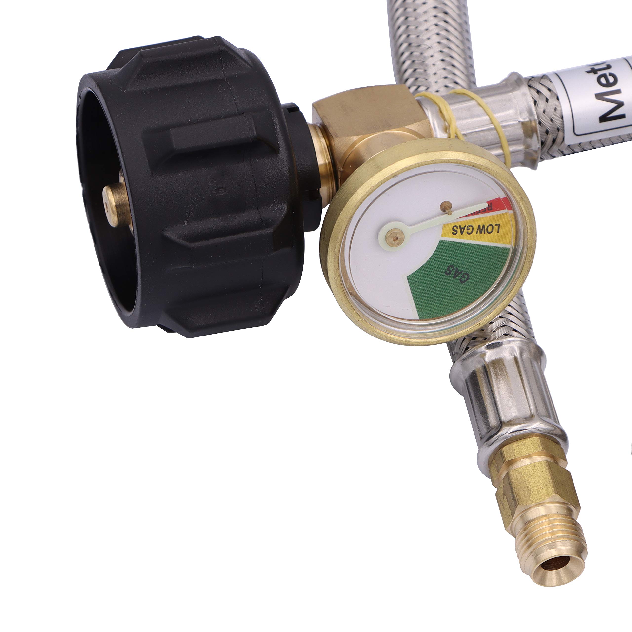 Snapklik.com : METER STAR 18inch Pigtail Stainless Braided RV Regulator ...