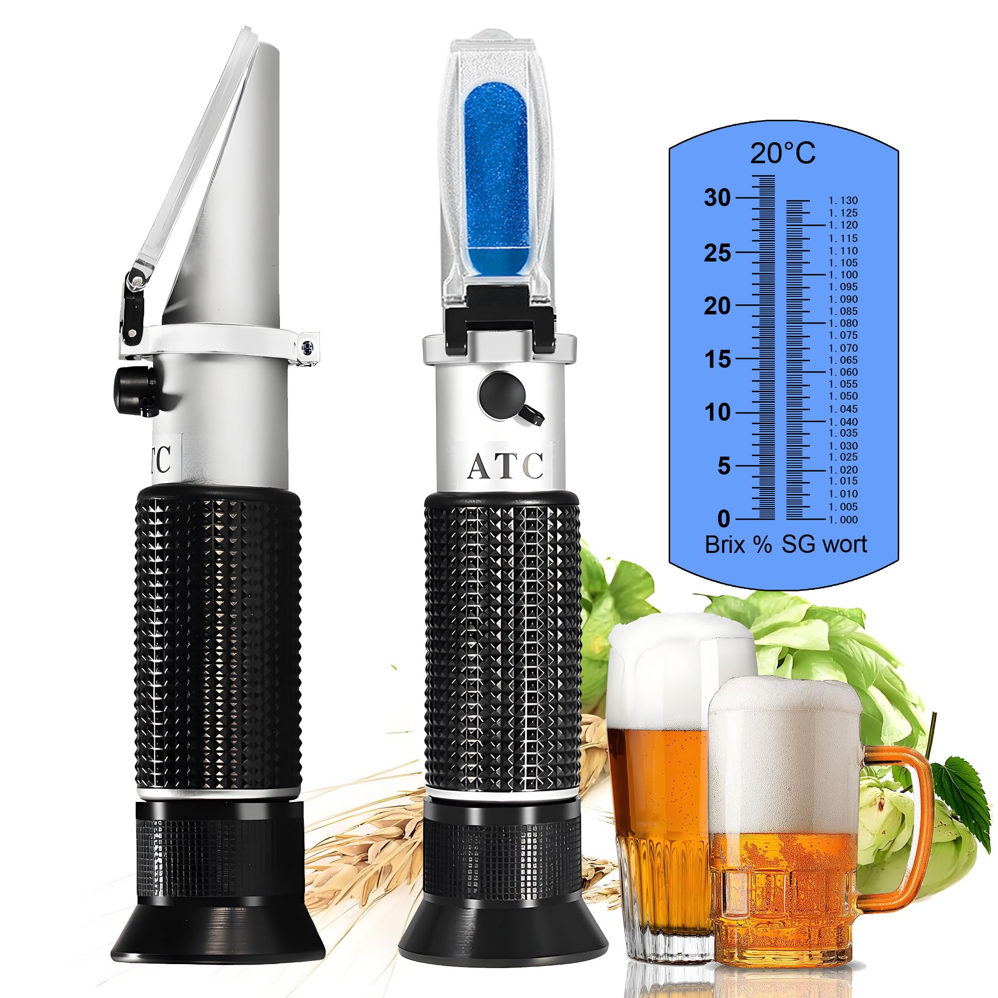 Snapklik.com : Beer Wort Refractometer,V-Resourcing Brix/Specific ...