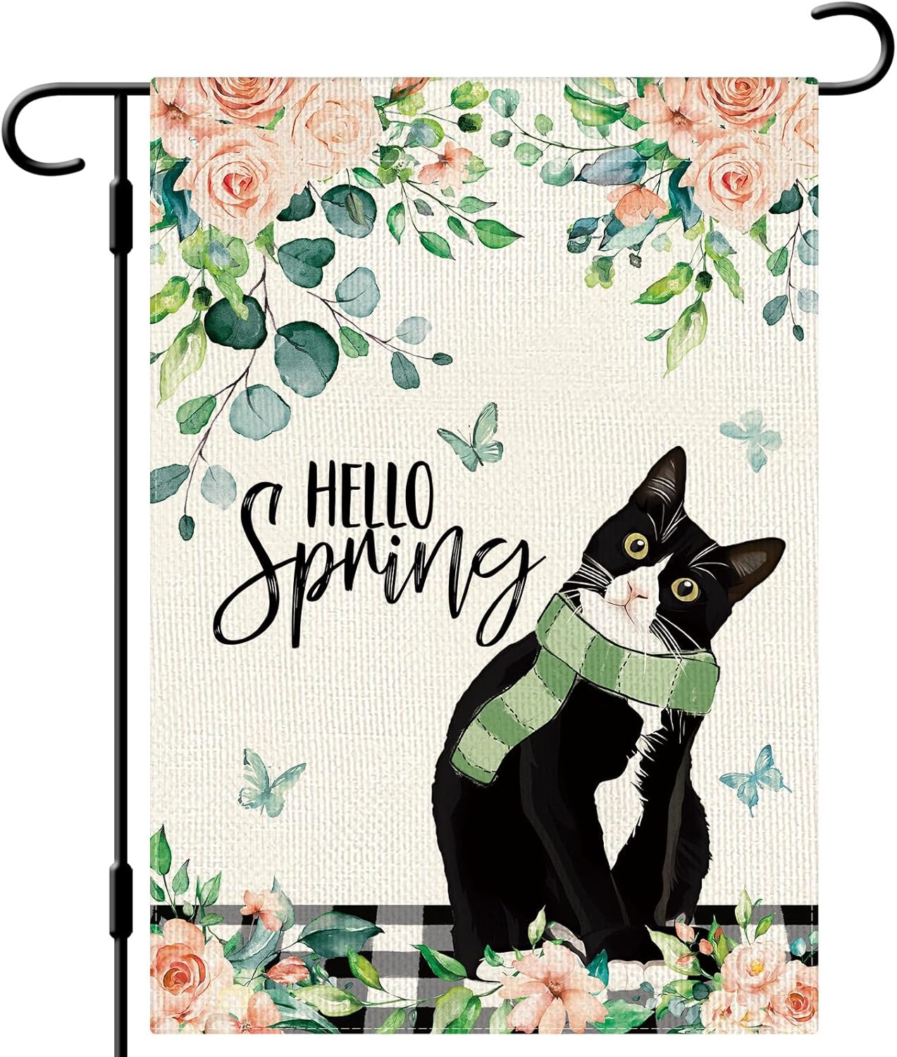 Amazon.com : DLZDN Spring Floral Garden Flag 12×18 Inch Double Side ...