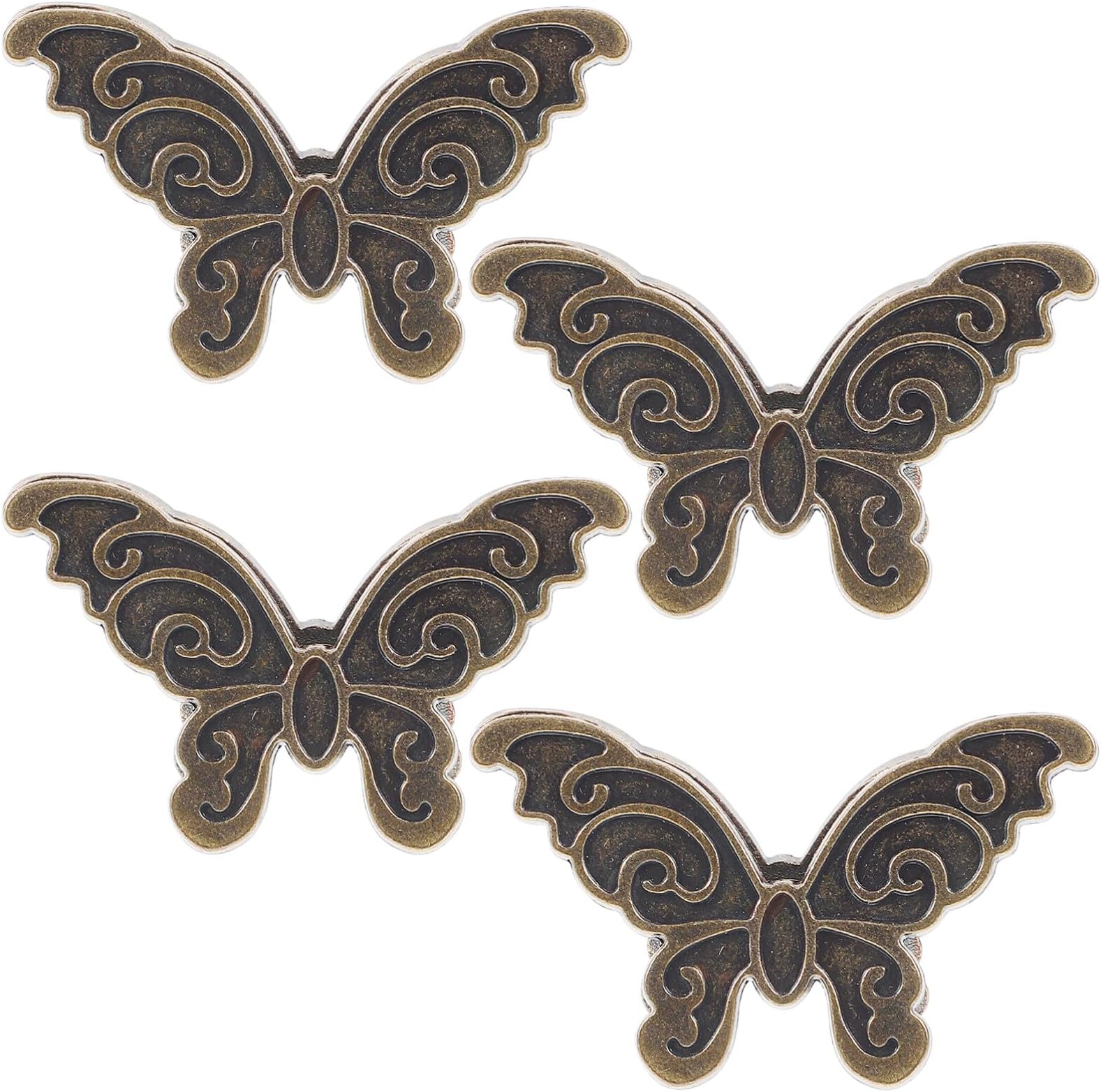 Amazon.com : SHINEOFI Vintage Butterfly Metal Book Clip 4pcs Butterfly ...