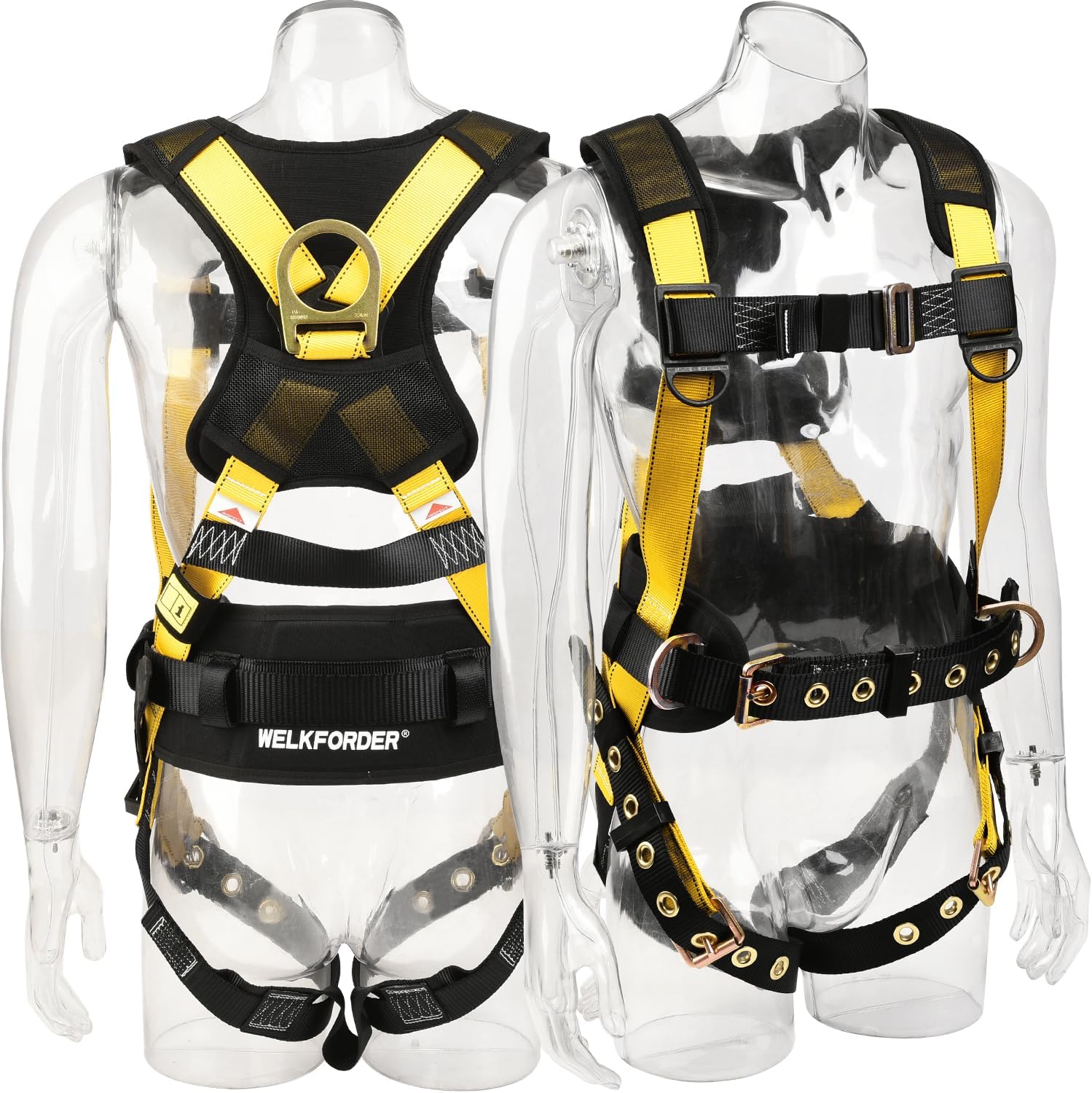 WELKFORDER 3D-Rings Industrial Fall Protection Safety Harness With ...