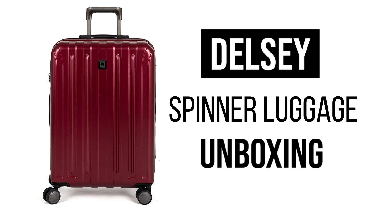 Watch DELSEY Titanium Hardside Expandable Luggage Unboxing on Amazon Live