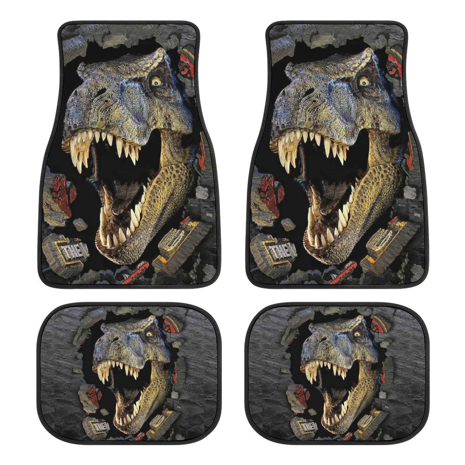 Amazon.com: Dinosaur Car Floor Mats Set of 4,3D Dinosaur T-rex Vehicle ...