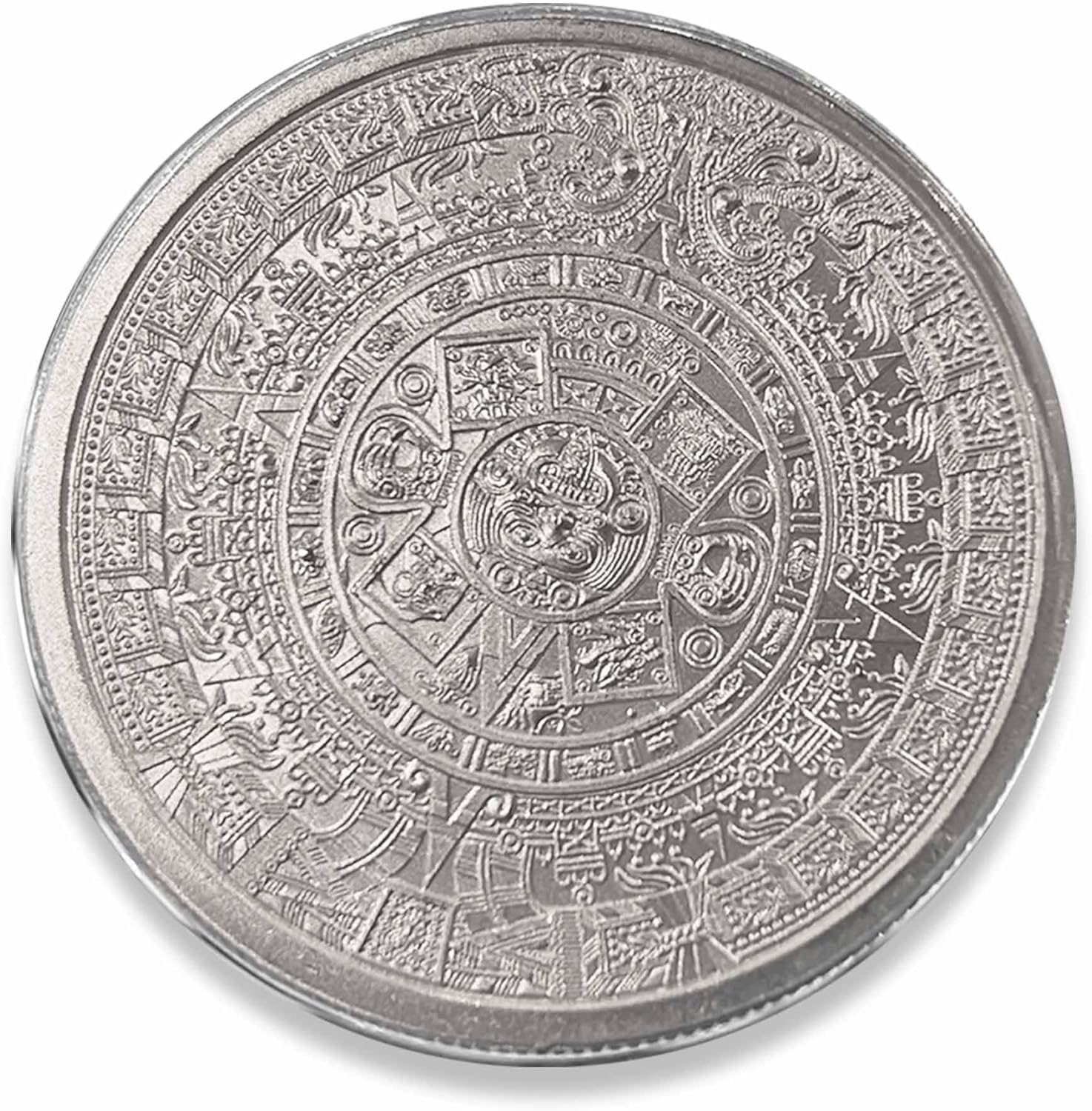 Amazon.com : Aztec Calendar Stone Eagle 1/4 oz Warrior Emperor of ...