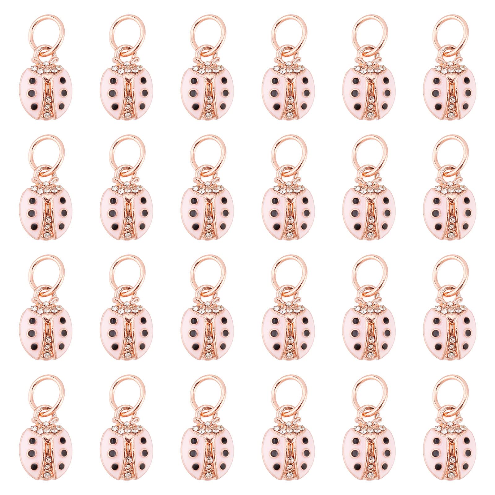 Amazon.com: SUNNYCLUE 1 Box 30Pcs Ladybugs Charms Lady Bug Charms Bulk ...