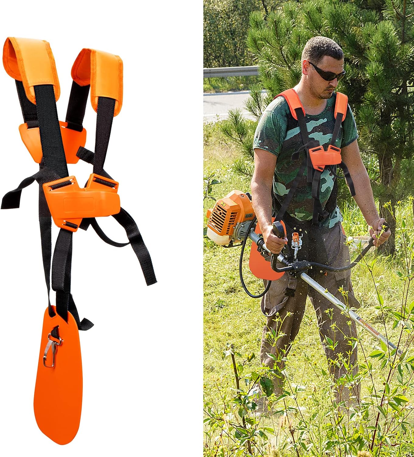 SUNMON Trimmer Shoulder Strap - Weed Eater Strap Blower Strap ...