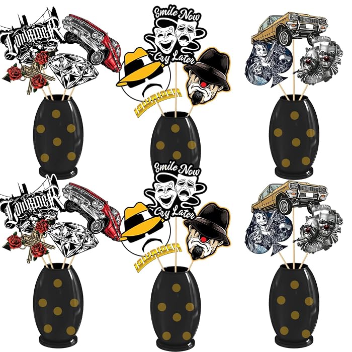 Buy 30Pcs Cholo Lowrider Early 2000s Party Centerpieces for Tables ...