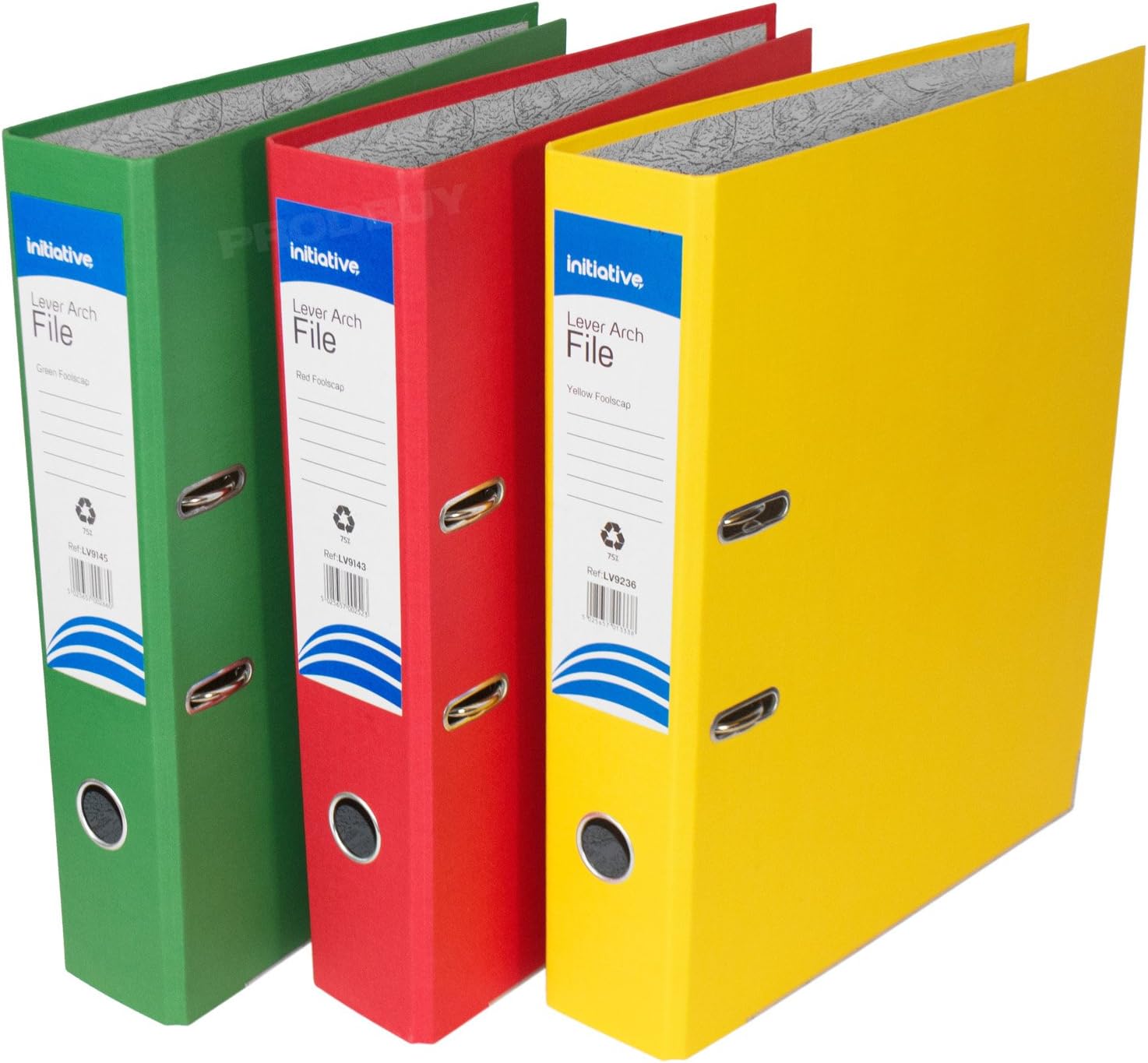 [Pack of 3] Foolscap Lever Arch Files 75mm Paper Storage Archive Legal ...