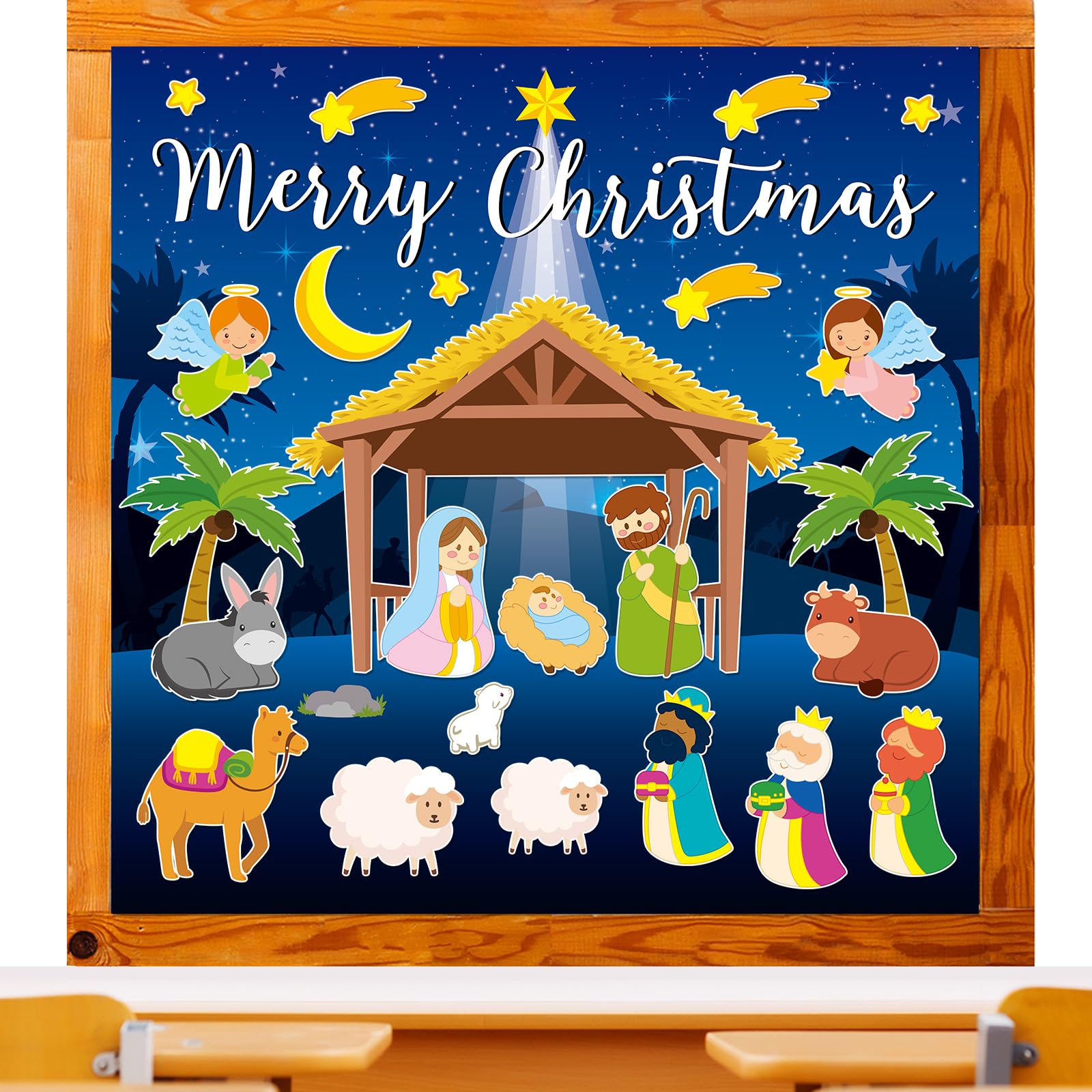 Snapklik.com : Christmas Bulletin Board Decorations Nativity Bulletin ...