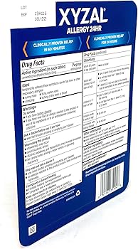 Xyzall Posologie Xyzal Allergy Tablet 24 Hours 55 Tablets Expires