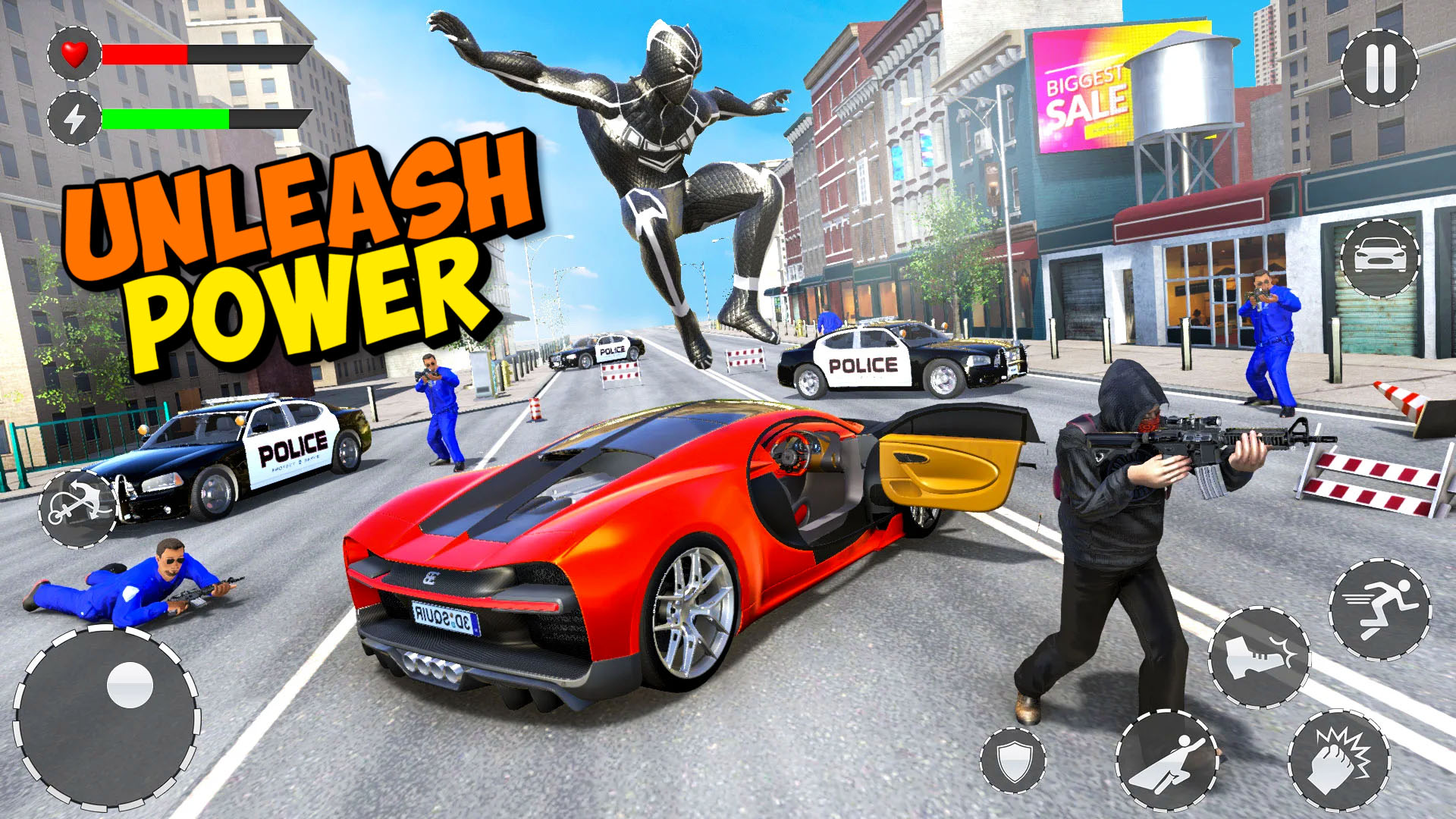 Superhero Battle: Crime City Fight – Fly Superhero Action Game, City ...