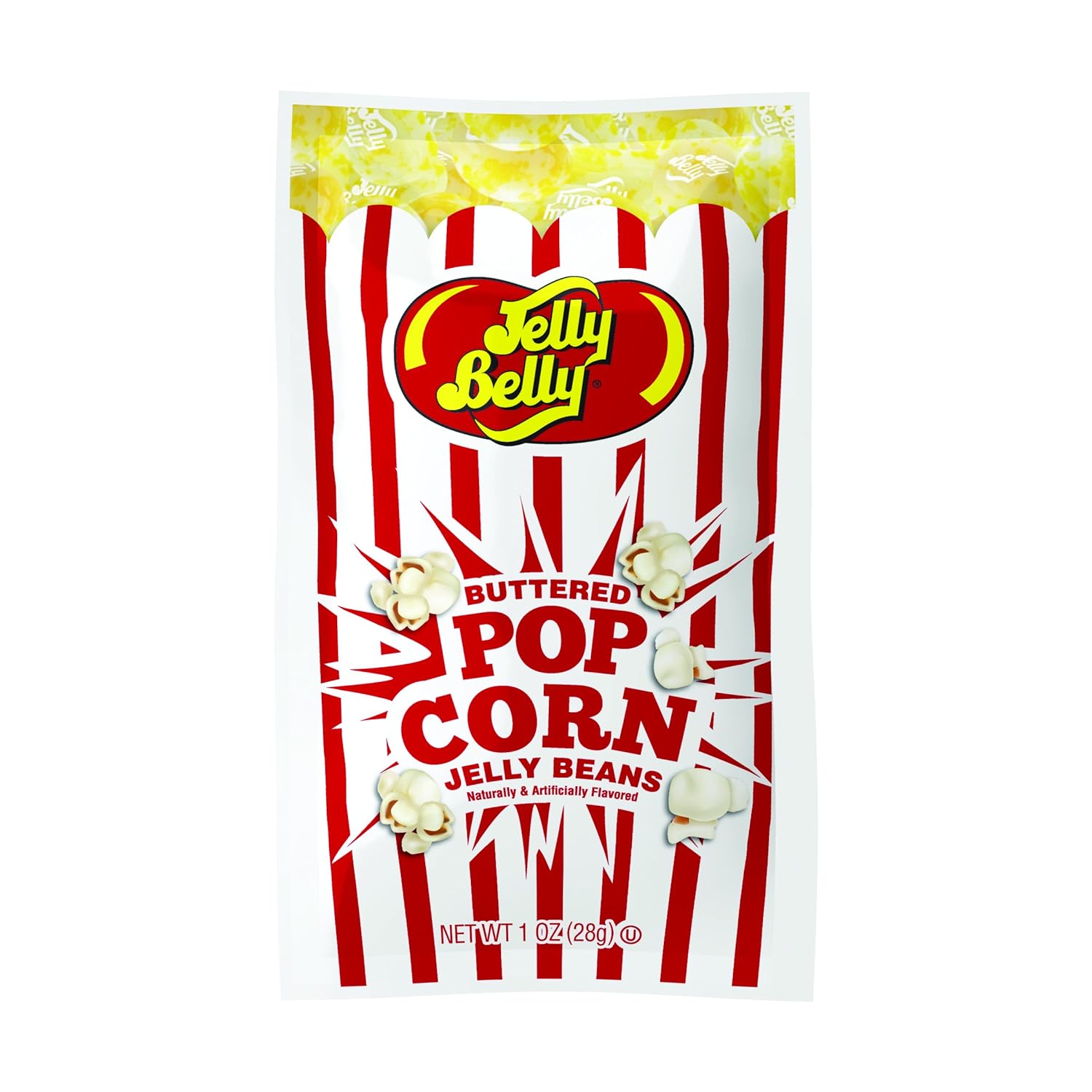 Amazon.com : Jelly Belly Buttered Popcorn Jelly Beans, 1-oz, 30 Pack ...
