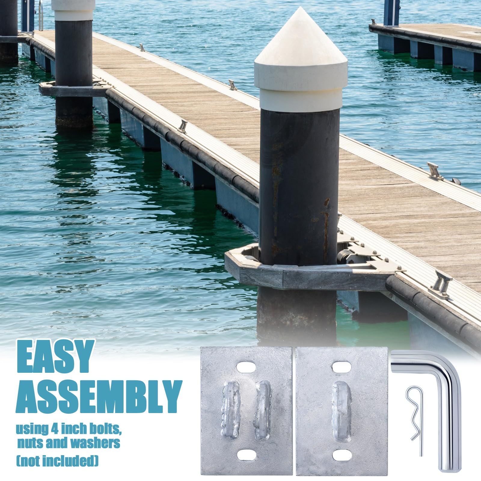 Dock Hinge DaisyInner Floating Kit - Galvanized Connector Hardware For ...