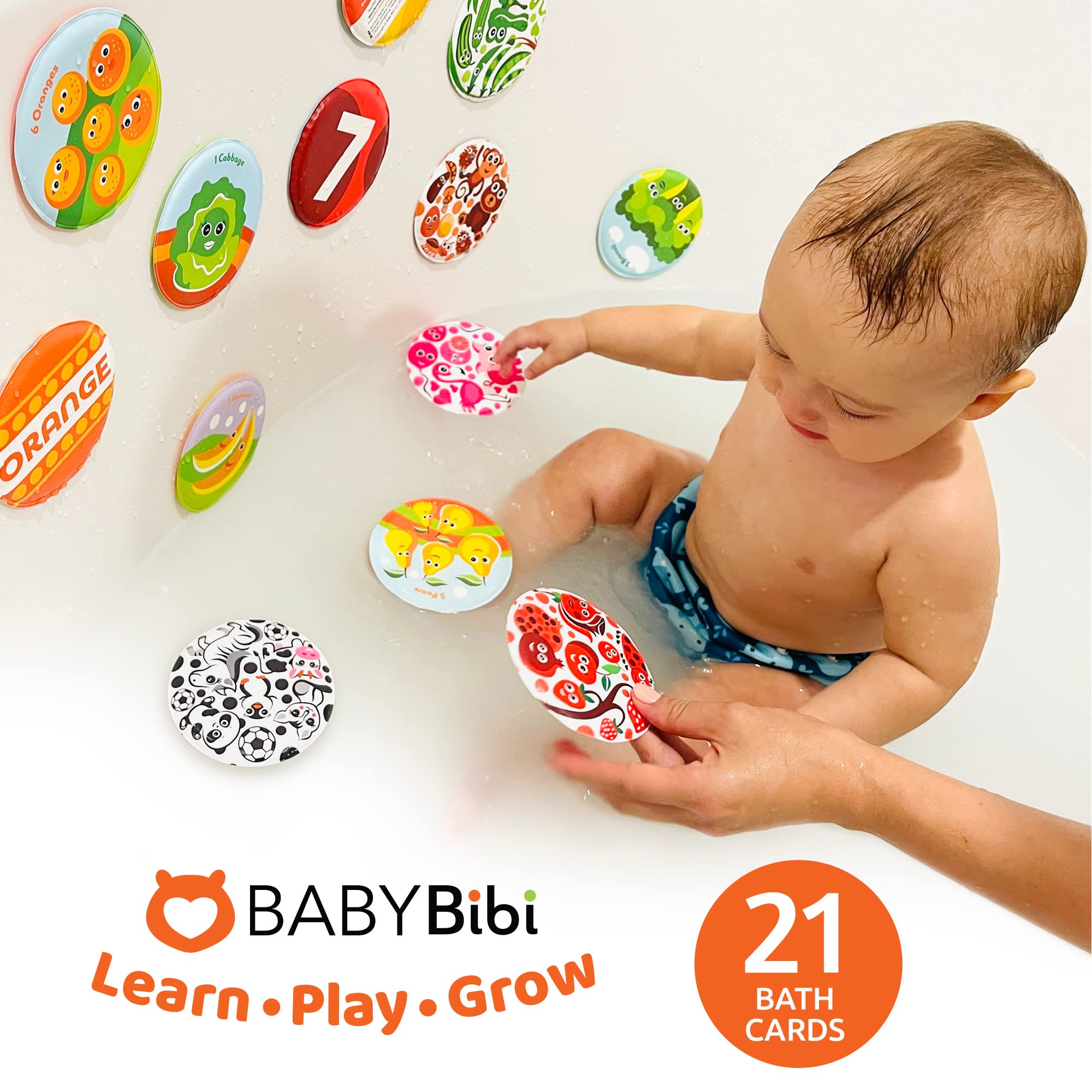 Snapklik.com : Floating Baby Flash Cards For Bathtub - Learn Numbers ...