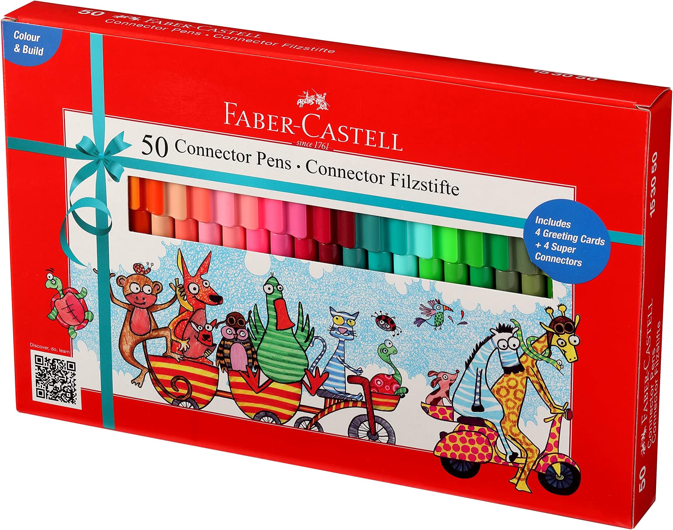 Faber-Castell Connector Pens, Assorted, 50 Color Pens : Amazon.in: Toys ...