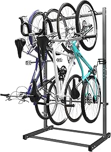 Amazon.com: Ultrawall Freestanding Bike Rack, Vertical Bike Storage Stand for Garage, Indoor ...