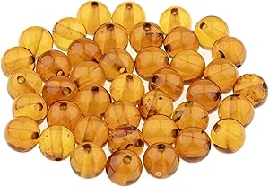 Bernstein Rund Perlen - Poliert und Roh 100% Naturliche Baltischen Harz ...