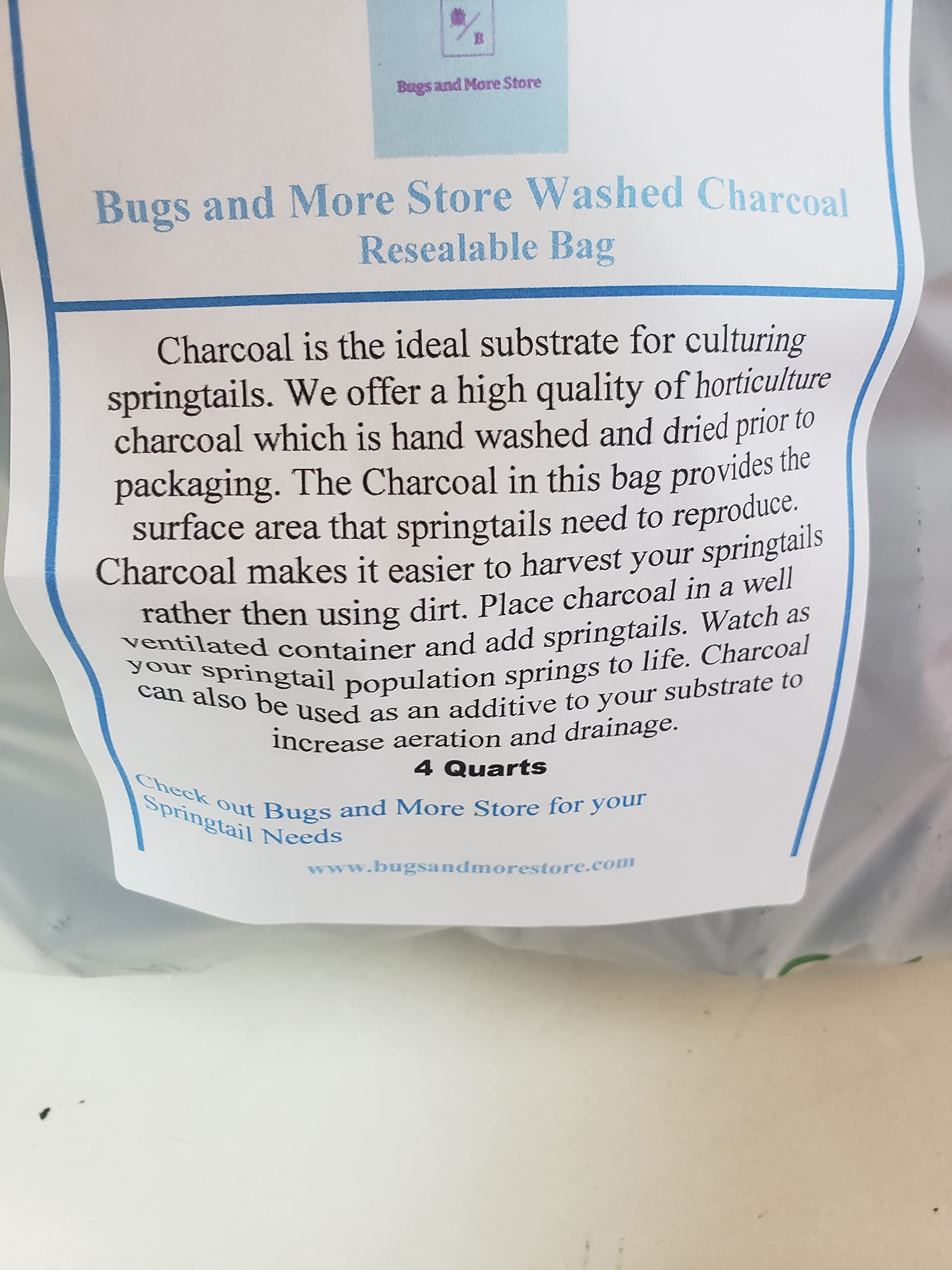 Amazon.com : Tropical Springtails with 16 oz Washed Charcoal, Starter ...