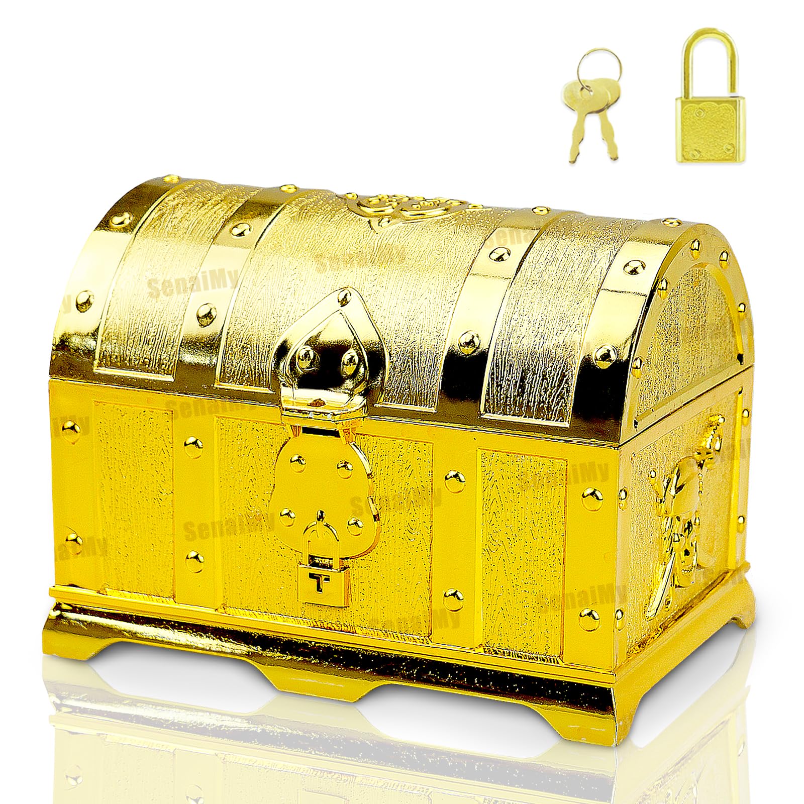 SenaiMy Pirate Treasure Chest, Treasure Chest Child Birthday, Gold ...