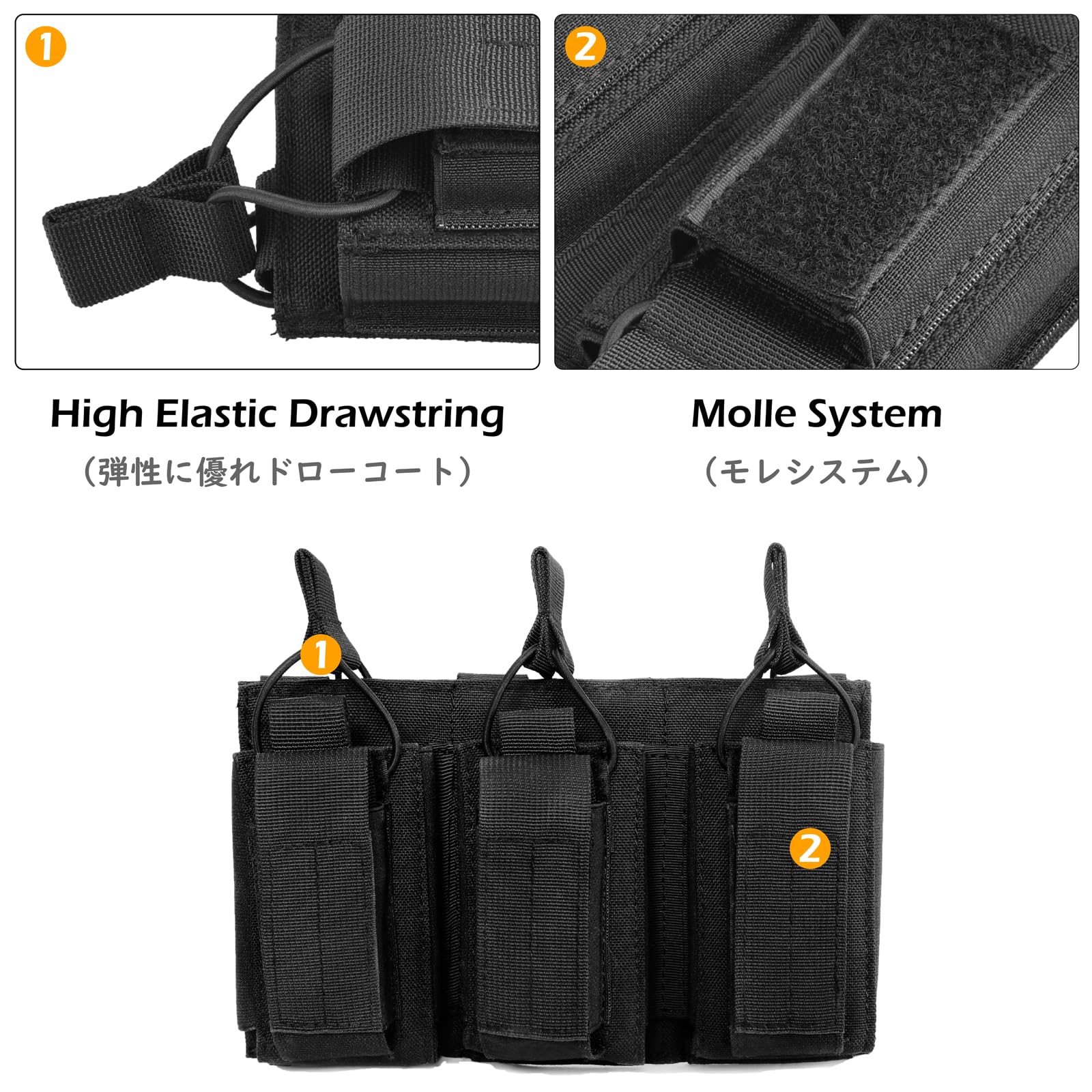 Snapklik.com : TRIWONDER Pistol Mag Pouch, Universal 9mm Nylon Magazine ...