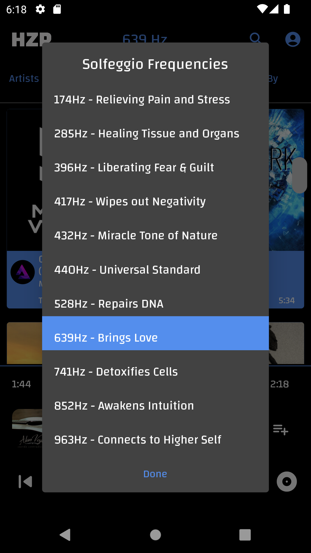 HZP - Solfeggio Frequencies Music Streaming - App on the Amazon Appstore