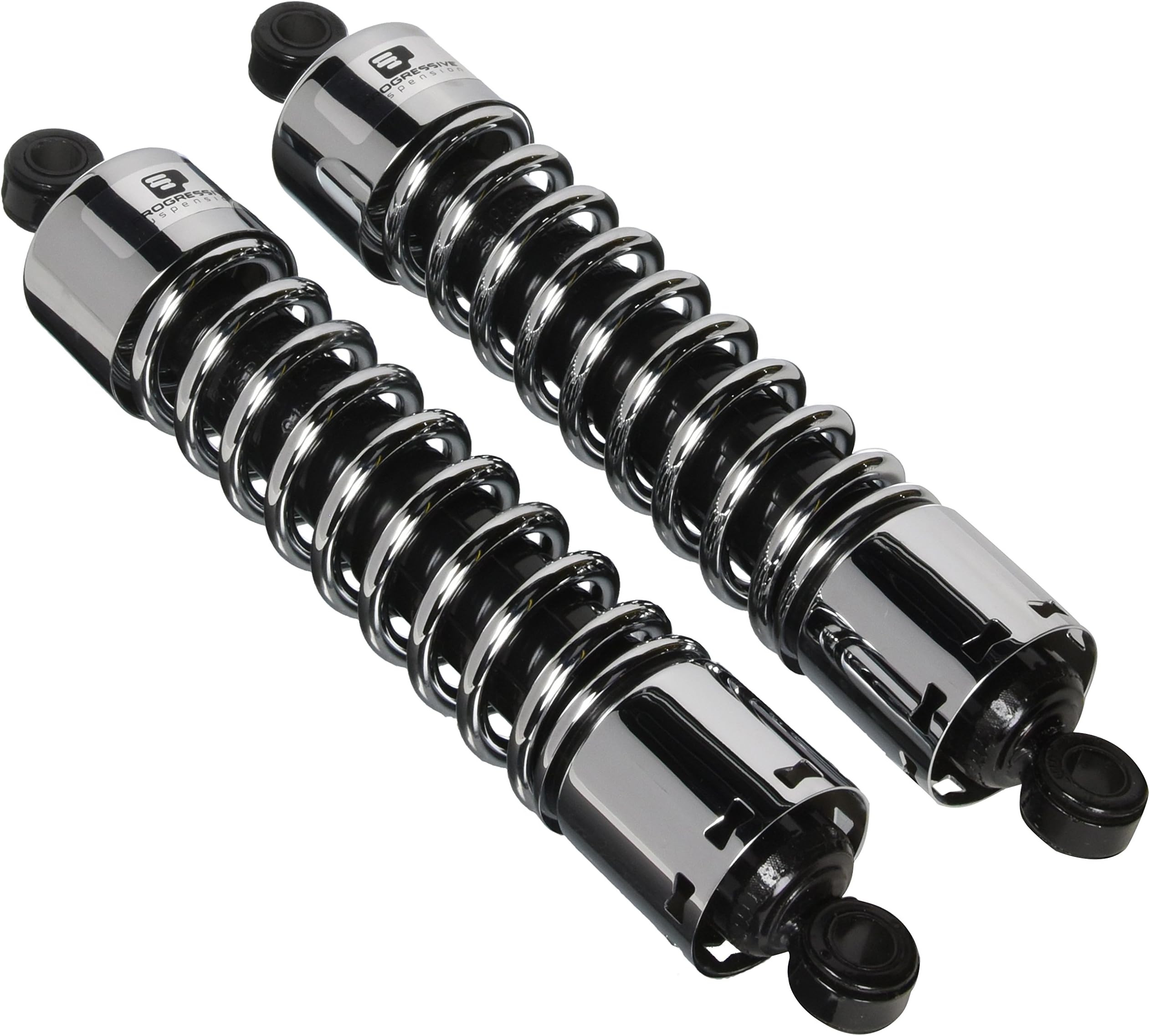 Amazon.com: Progressive Suspension 412-4076C Chrome 12.5" Standard ...