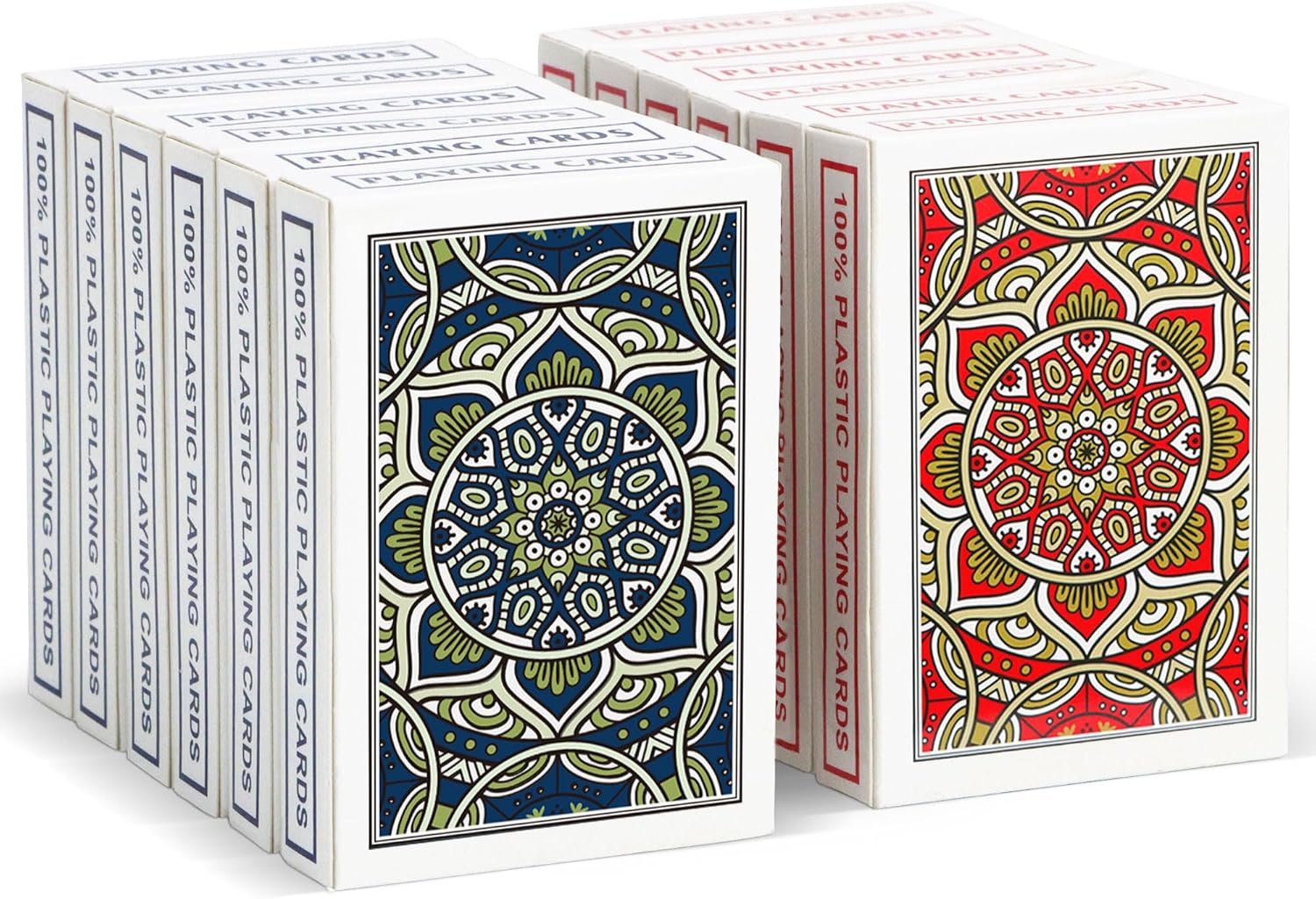 Amazon.com: Metsyth 12 Pack Playing Cards Bulk,Plastic Playing Cards ...