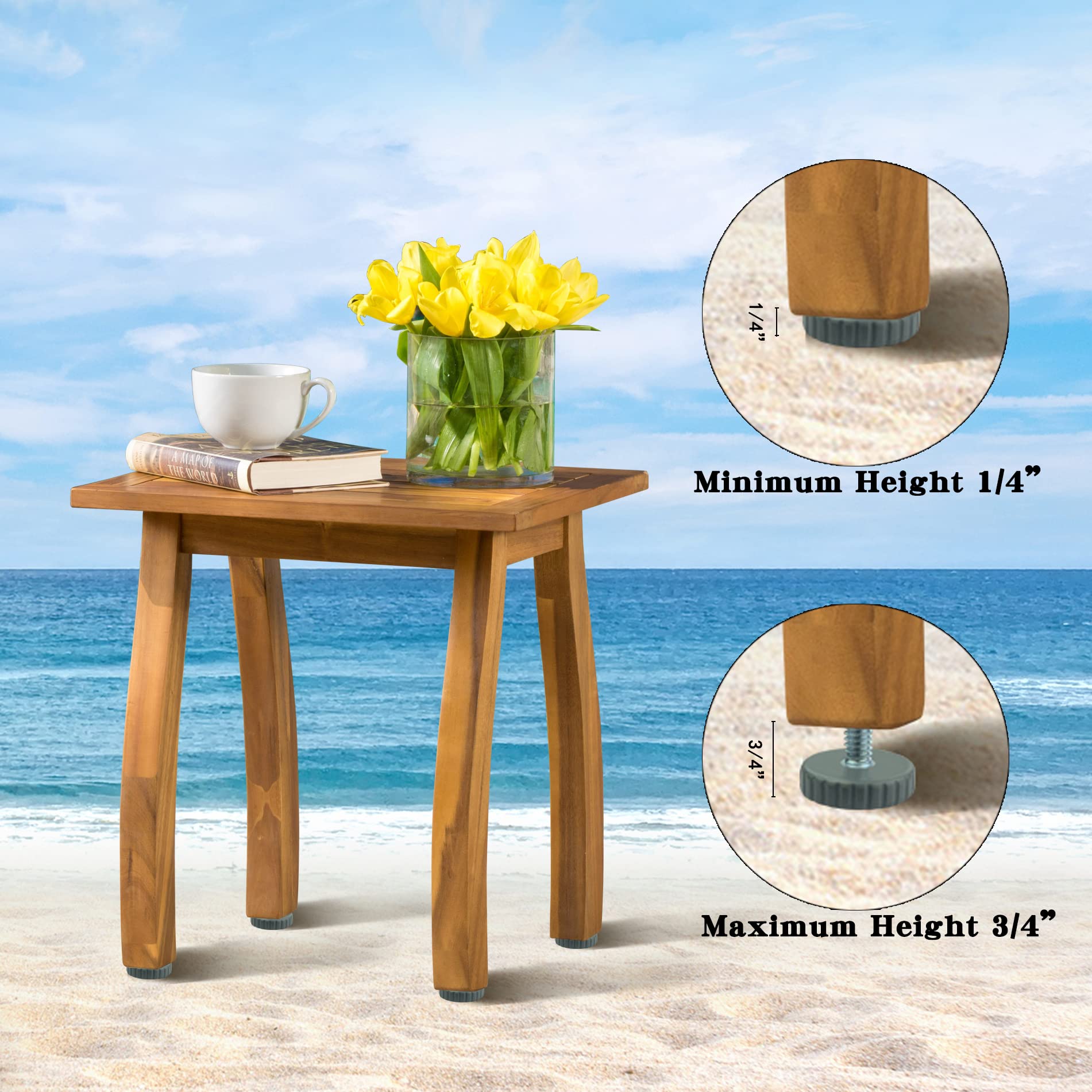 Snapklik.com : TWIG Table/Chair/Furniture Leveling Feet Screw On(1/4-20 ...