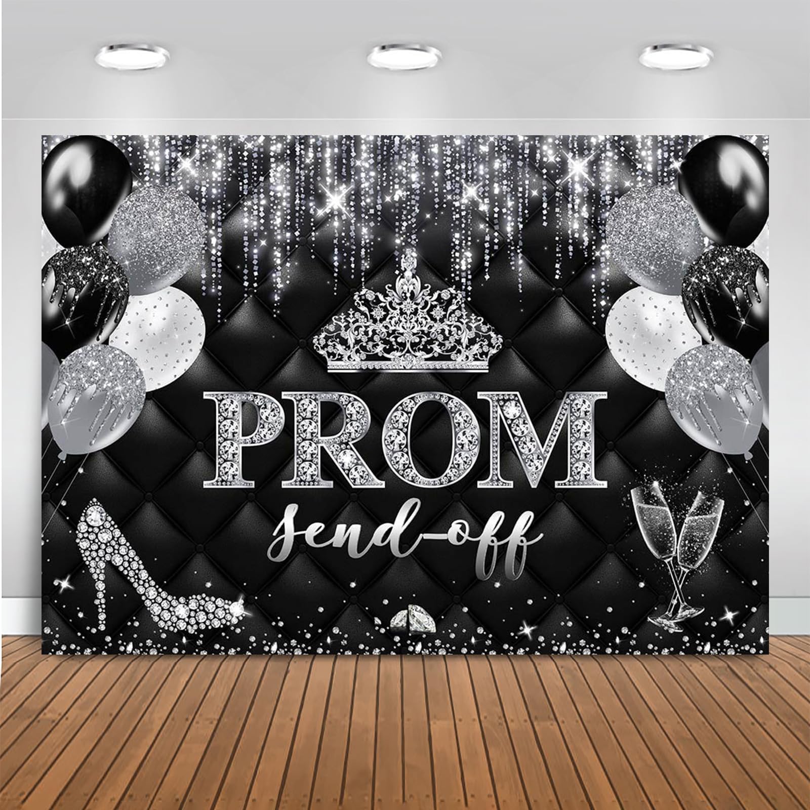 Amazon.com : Ticuenicoa 7x5ft Silver Graduation Party Decorations ...