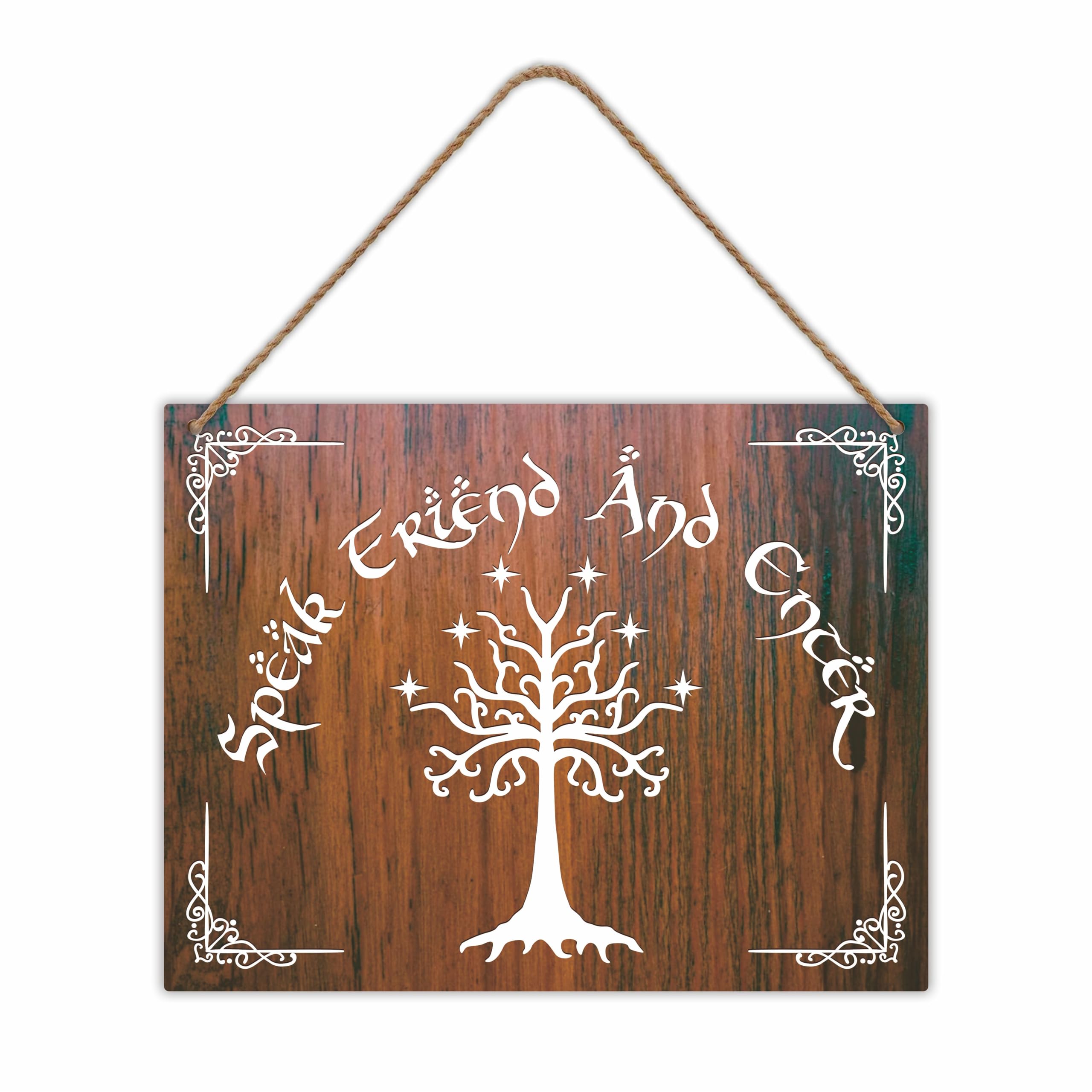 Amazon.com : Speak Friend And Enter - 8"X10" Wooden Sign With Sisal ...