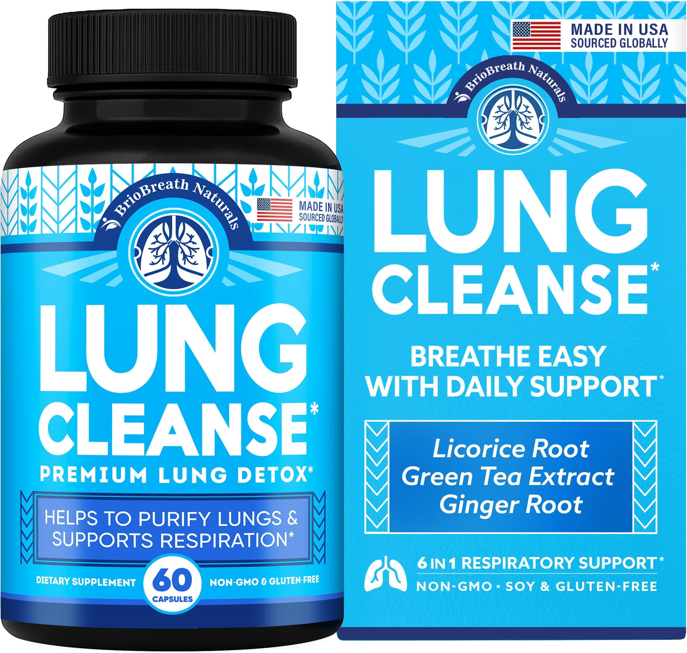 Amazon.com: Lung Support Supplement - Natural Capsules for Lung Cleanse ...