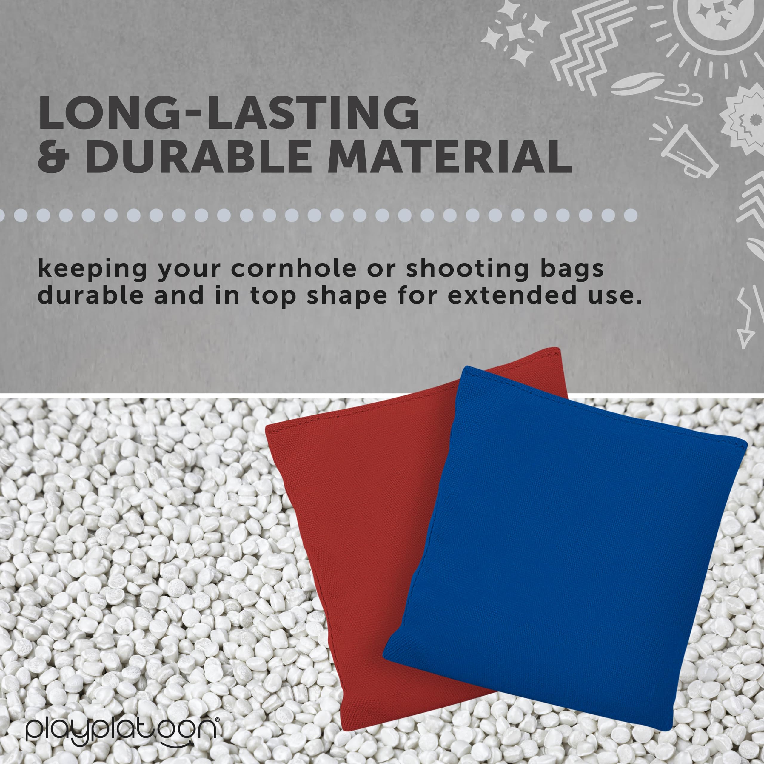 Snapklik.com : Resin Pellets Cornhole Bag Filler - 8 Lbs Plastic Poly ...