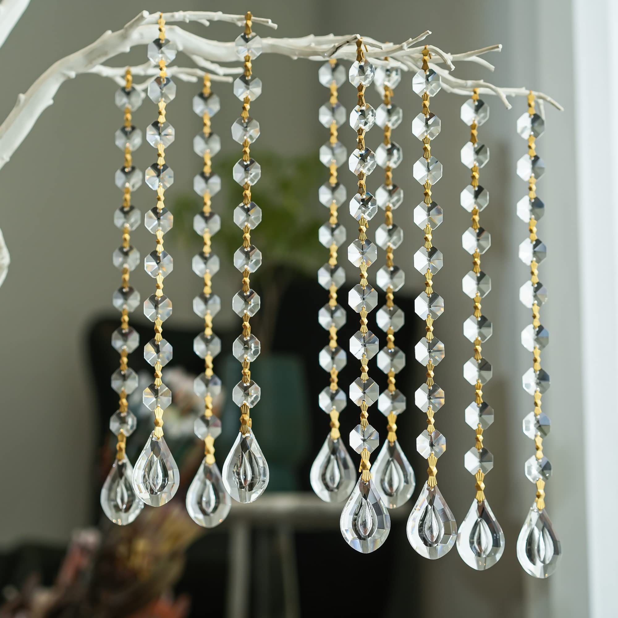 Crystal Garland Strands 30m/99ft Acrylic Crystal Garland Hanging