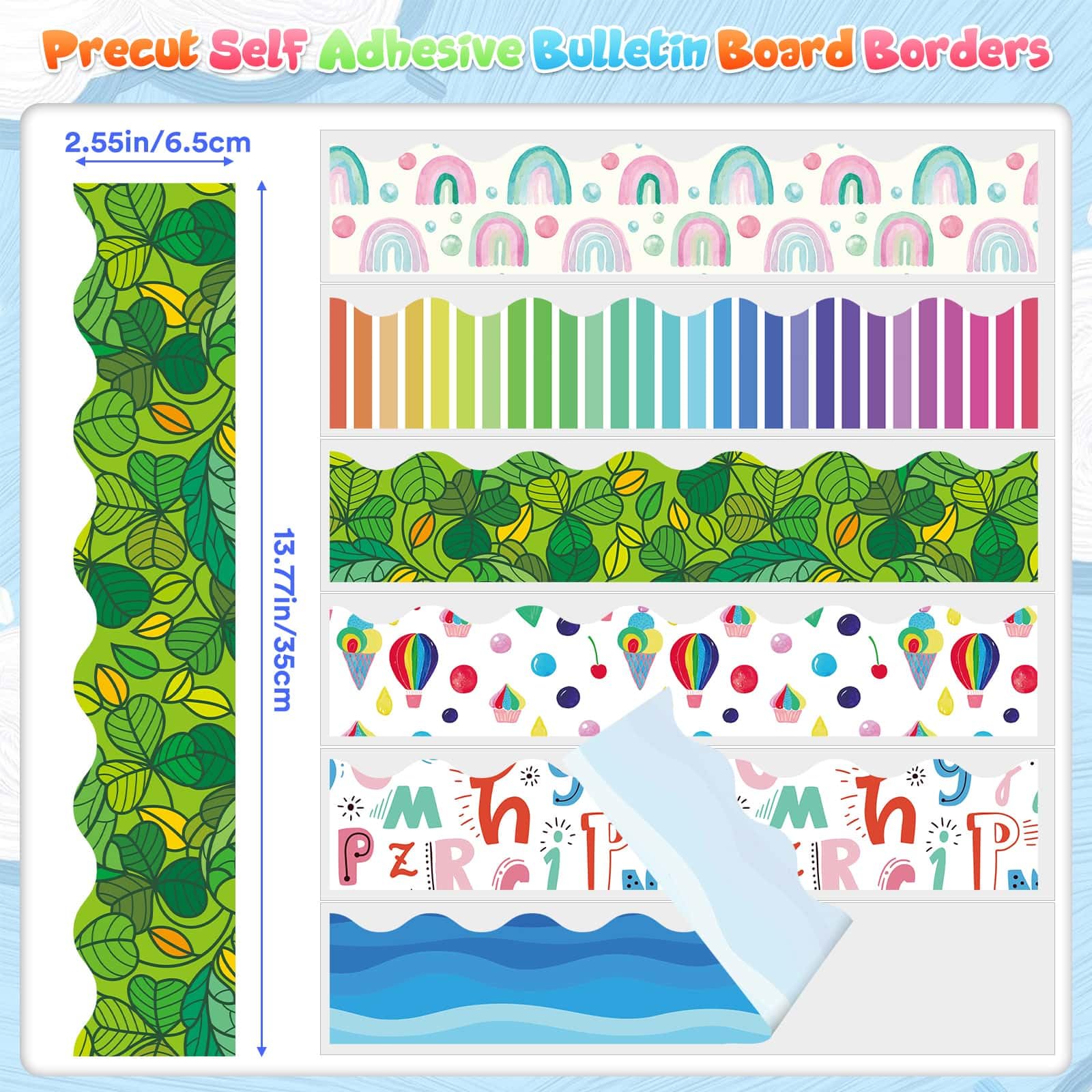 Snapklik.com : Bulletin Board Border Trim Spring Borders Colorful ...