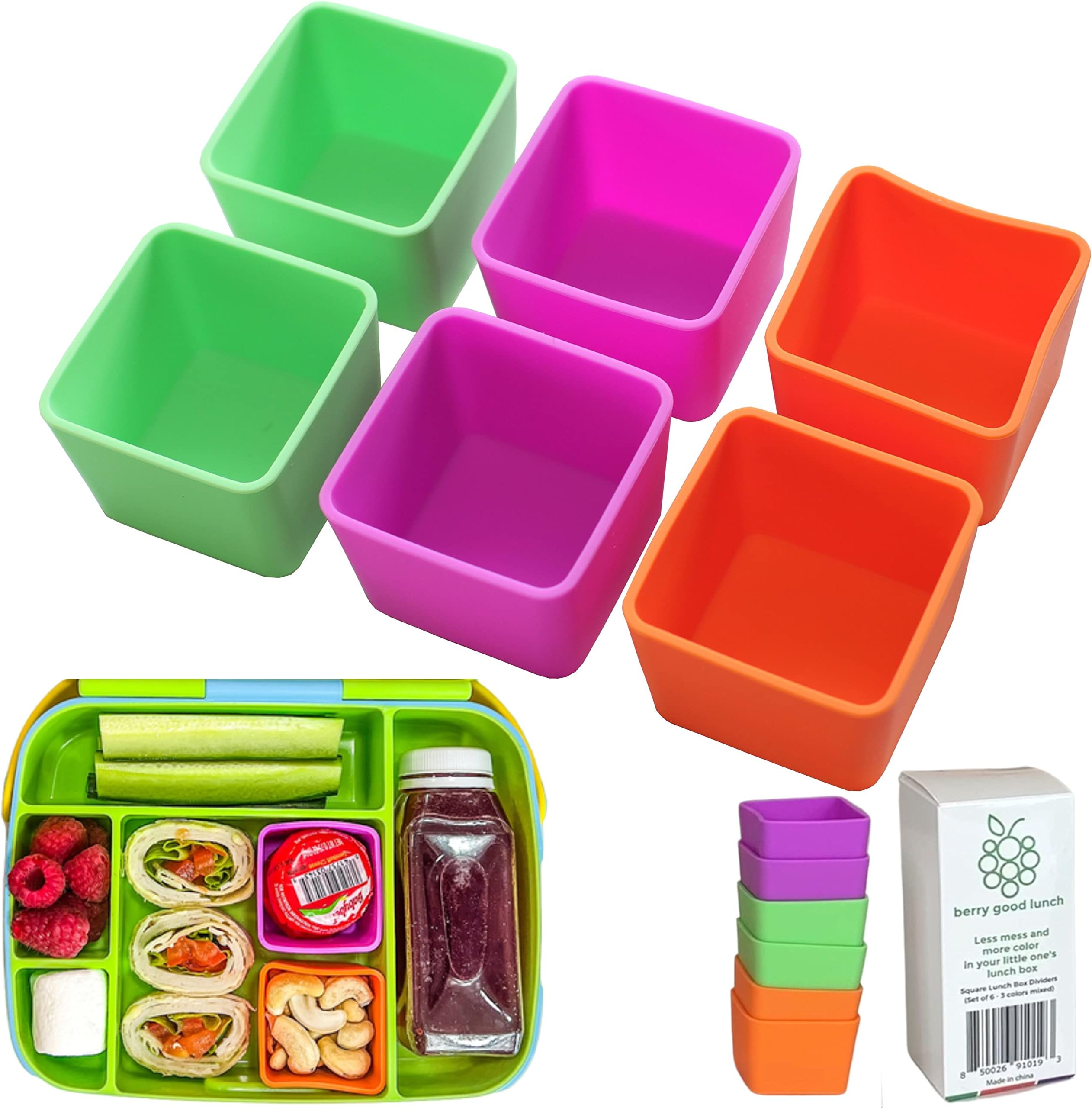 Amazon.com: Sushi Bento Box Divider Decoration Color Grass Baran Set (3 ...