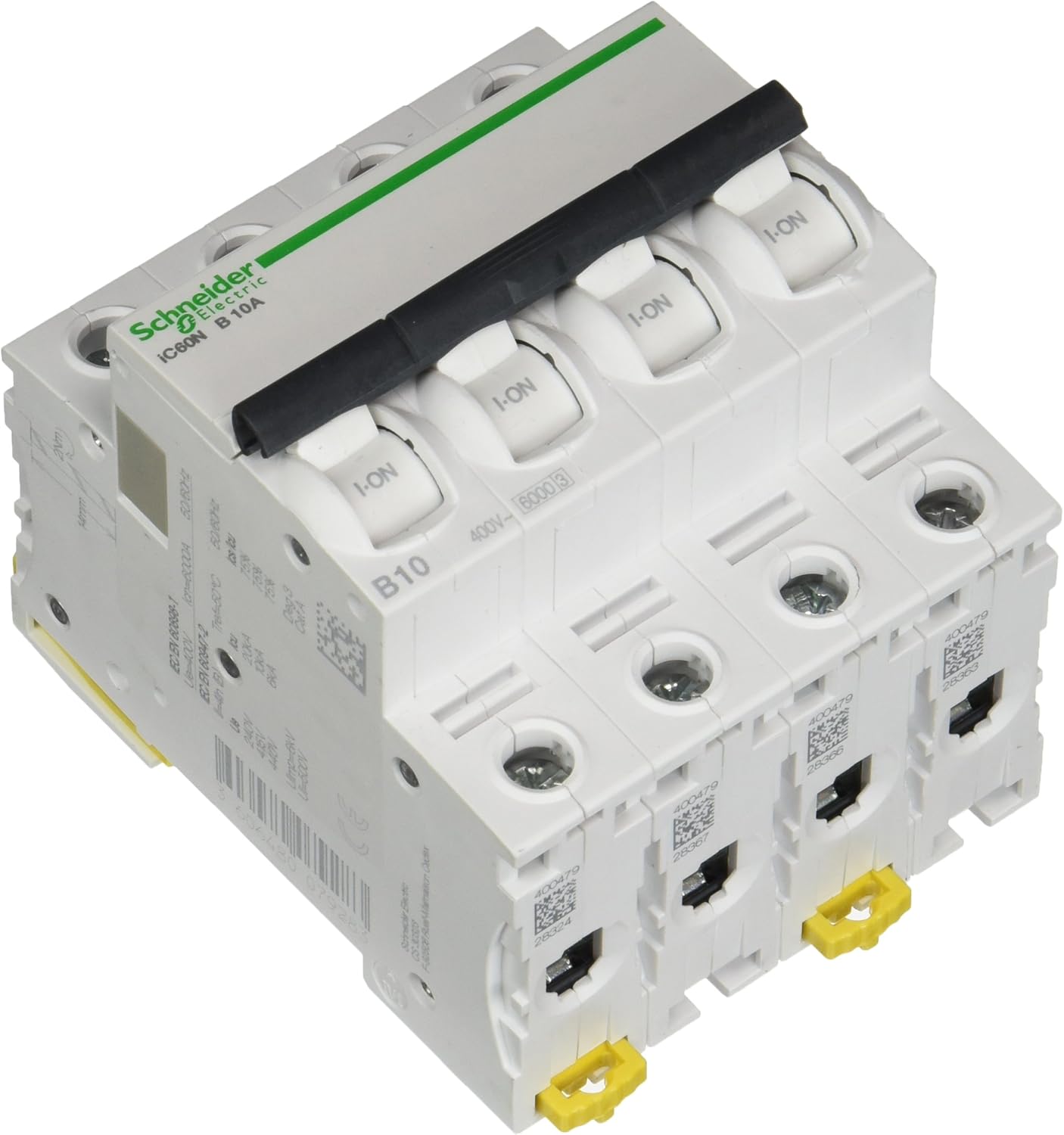 Schneider a9 F73410 iC60 N 4P 10 A B MCB Miniature Circuit Breaker ...