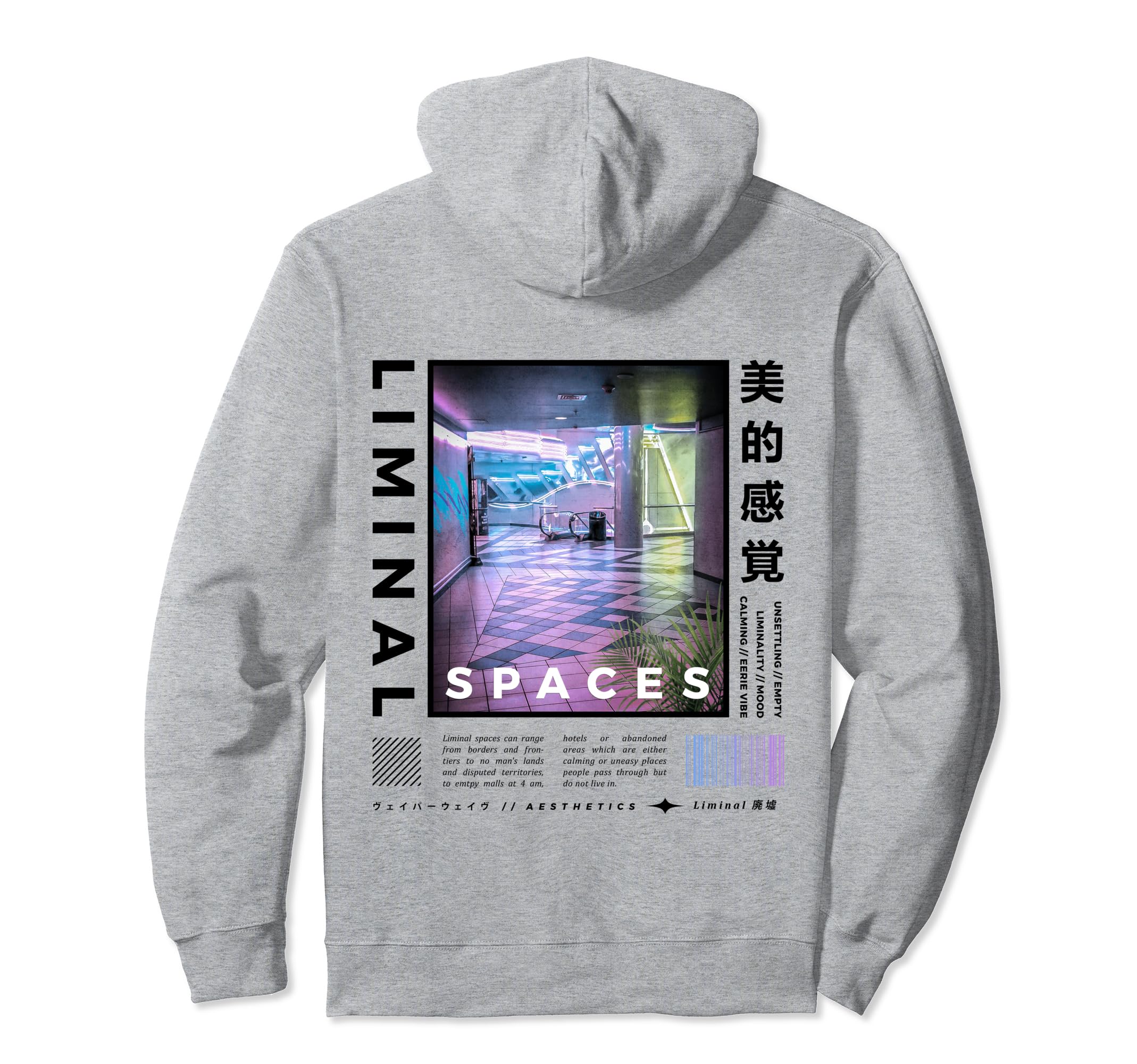 Amazon.com: Liminal Spaces (BackPrint) Vaporwave Backrooms Pastel Goth ...