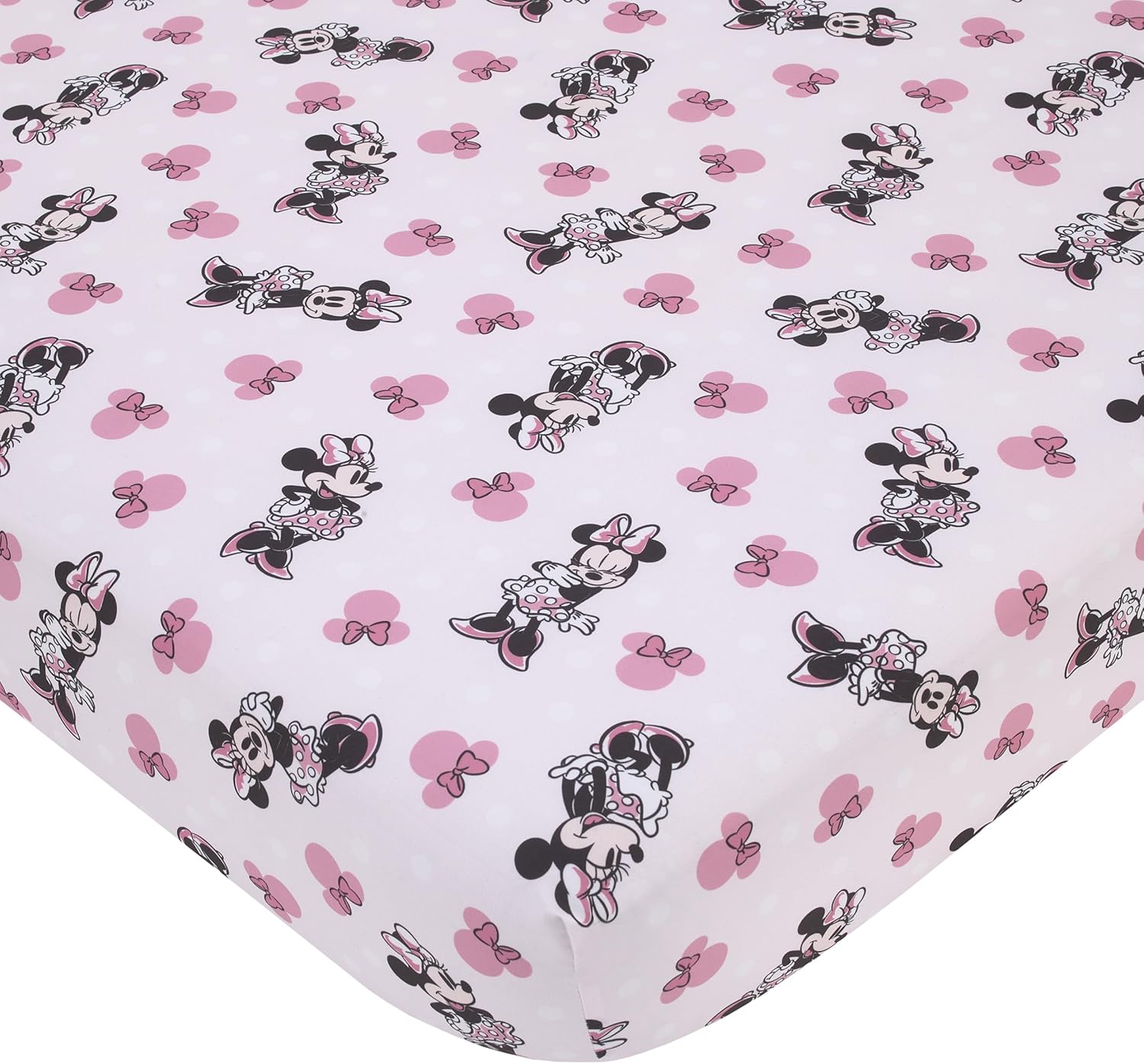 Amazon.com : Disney Minnie Mouse Pink, Black, and White Super Soft ...