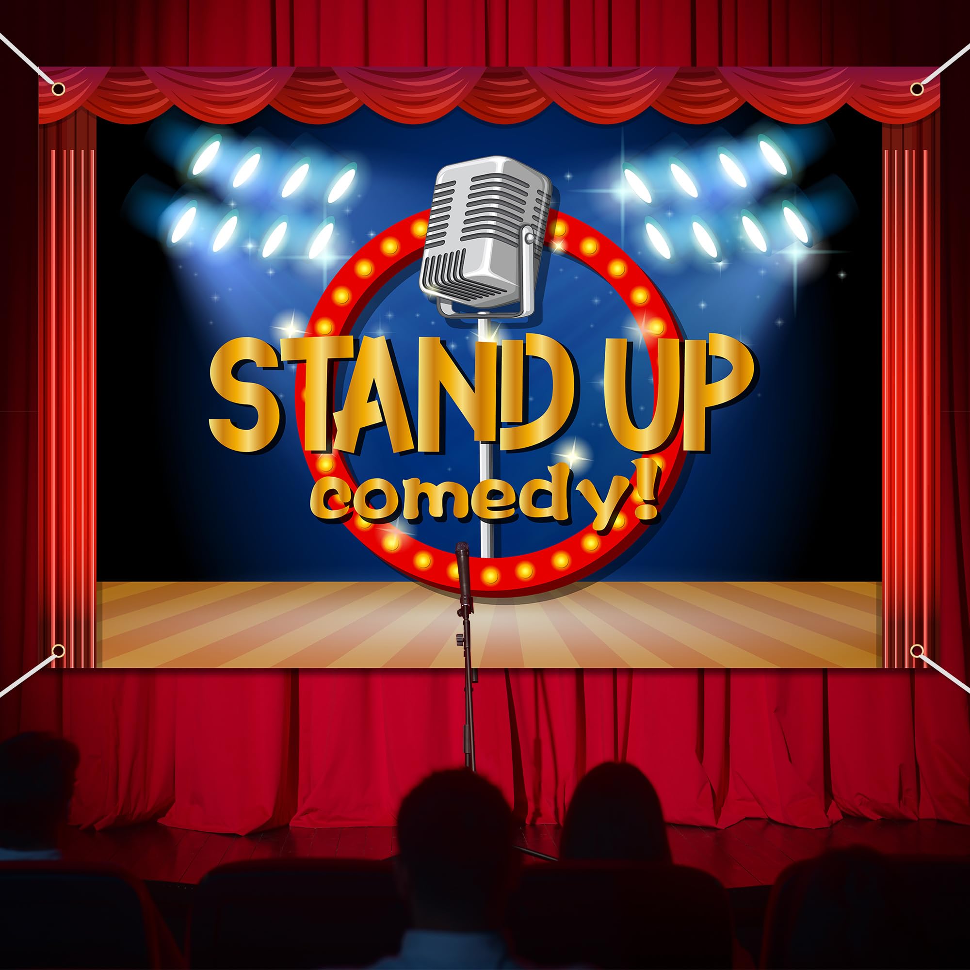 Comedy Show Backdrop Stand Up Comedy Background Vectors Download