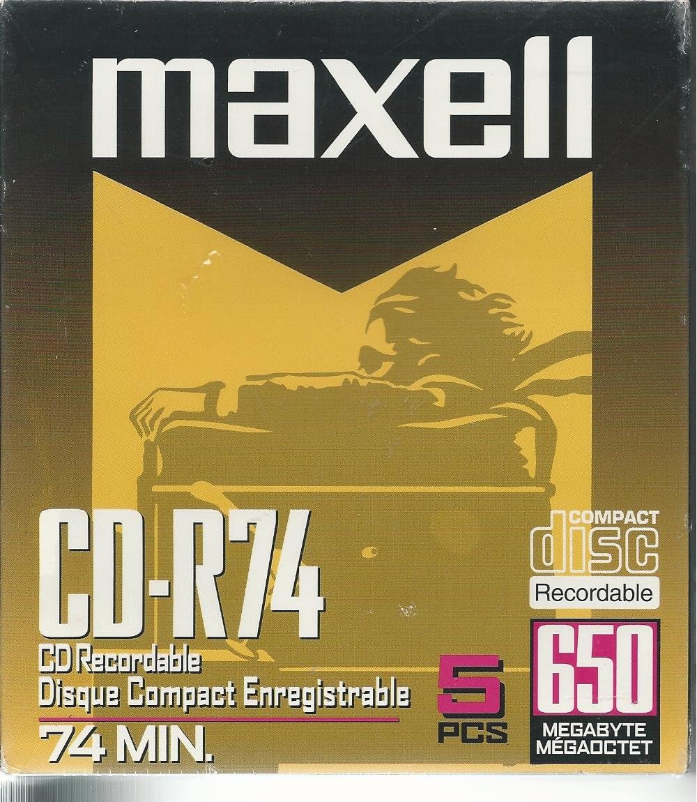 Amazon.com: Maxell Digital Media CD-R 74-Minute (5-Pack) : Electronics