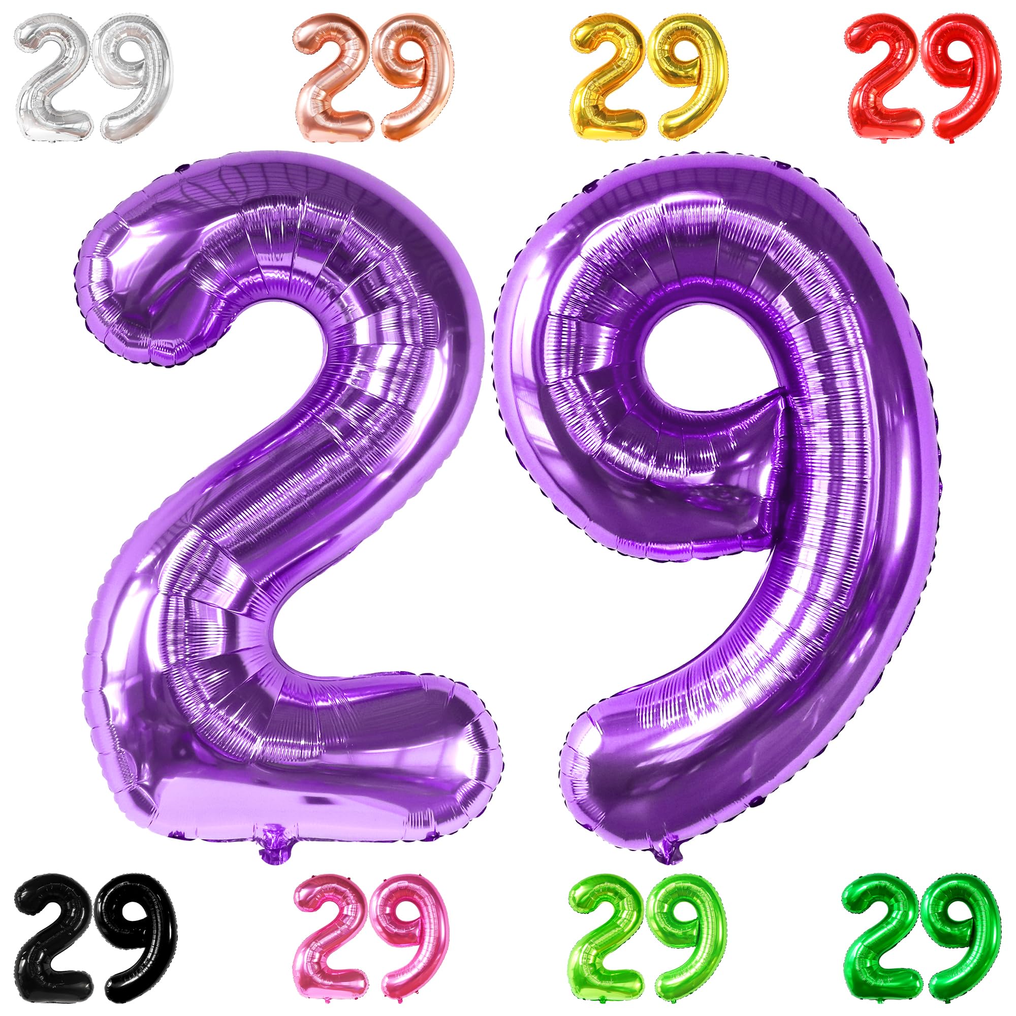 Amazon.com: KatchOn, 29 Balloon Numbers Purple - Giant, 40 Inch ...