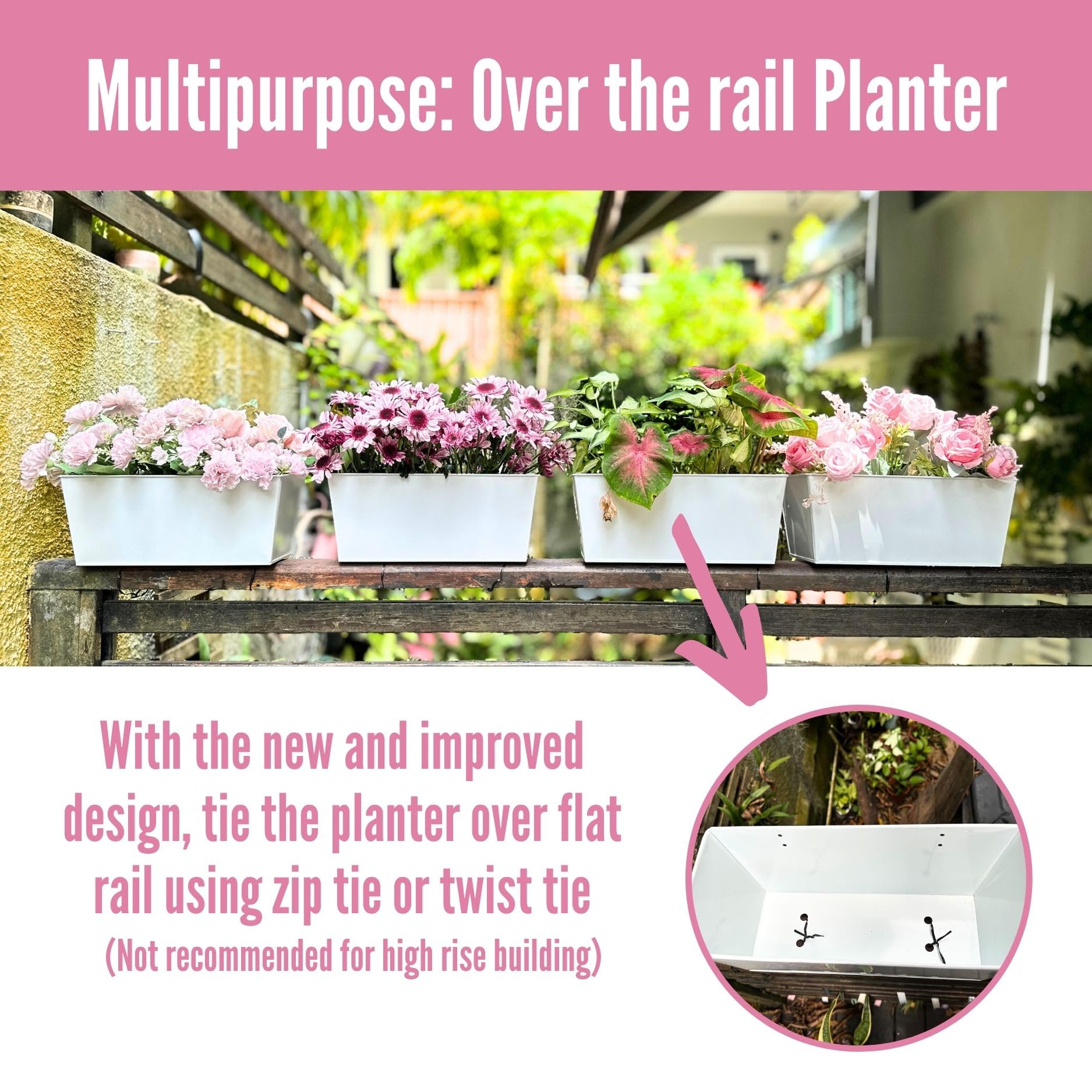 Deck Rail Flower Box Designs 19 Railing Planter Ideas For Small